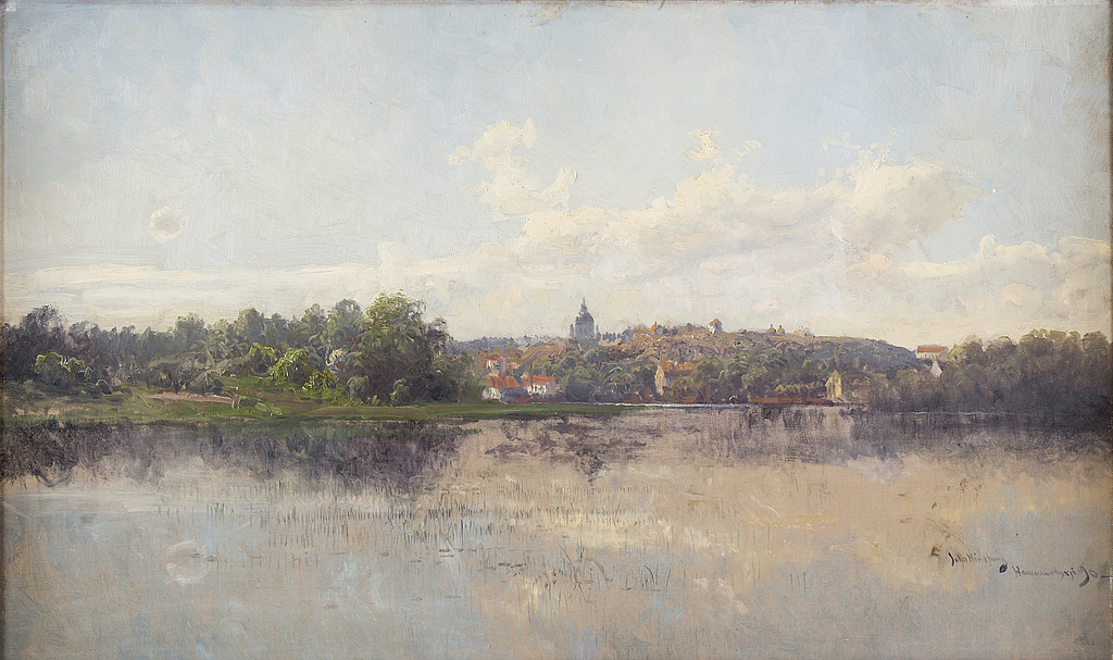 JOHAN "JOHN" KINDBORG, olja på duk, signerad John Kindborg och daterad ...