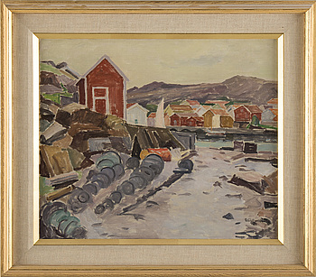 ELLIS WALLIN, olja på duk, signerad Ellis Wallin och daterad -60 ...