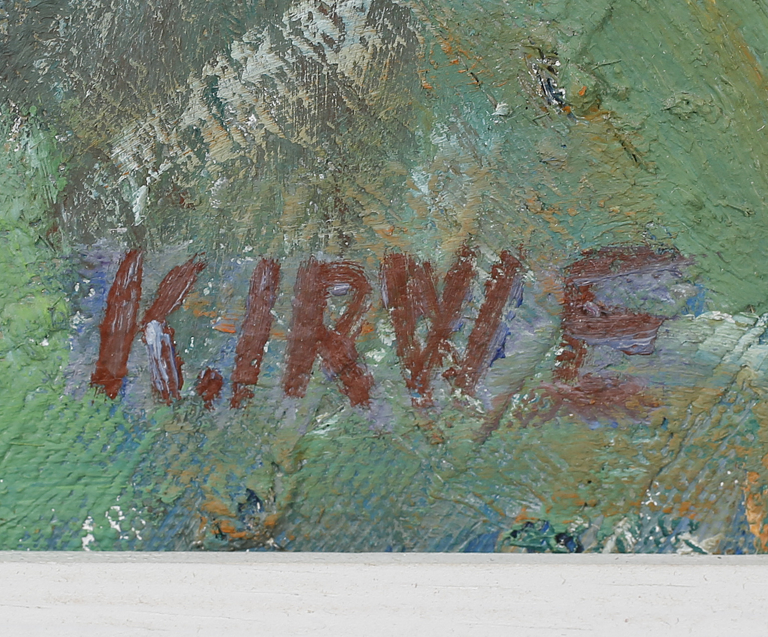 KNUT IRWE, oil on canvas, signed. - Bukowskis