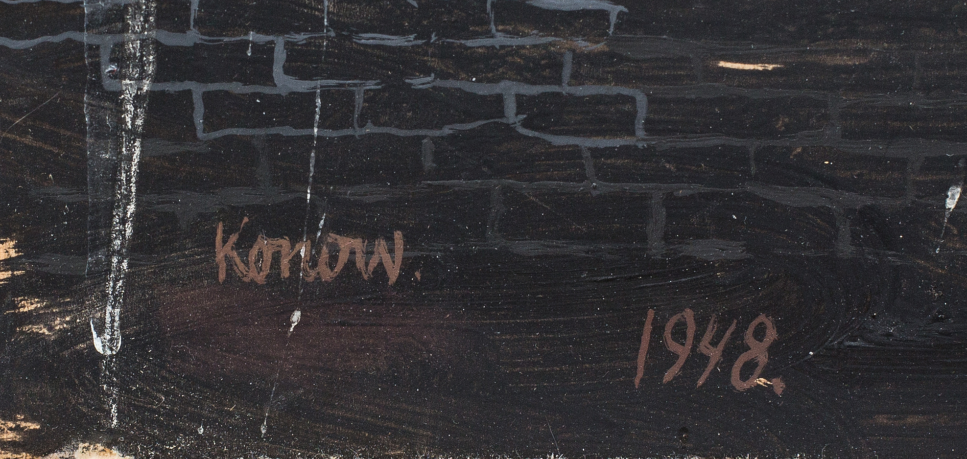 JURGEN VON KONOW, oil on panel, signed and dated. - Bukowskis