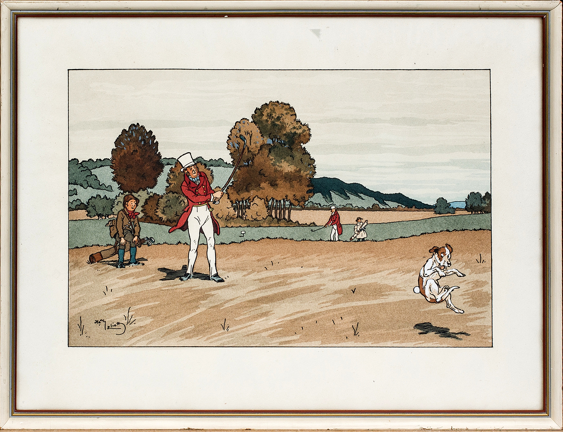 HARRY ELIOTT, coloured print. - Bukowskis