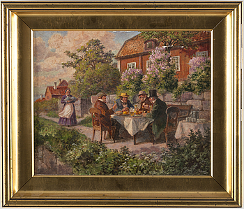 EMIL ÅBERG, panel, signed. - Bukowskis