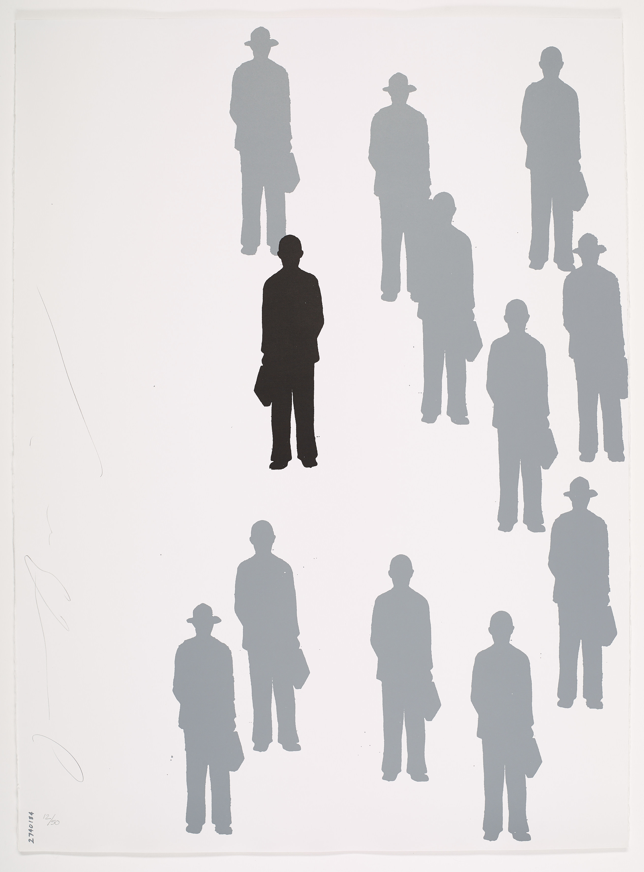 JONATHAN BOROFSKY, portfölj med 13 verk, 6 st etsningar och 7 ...