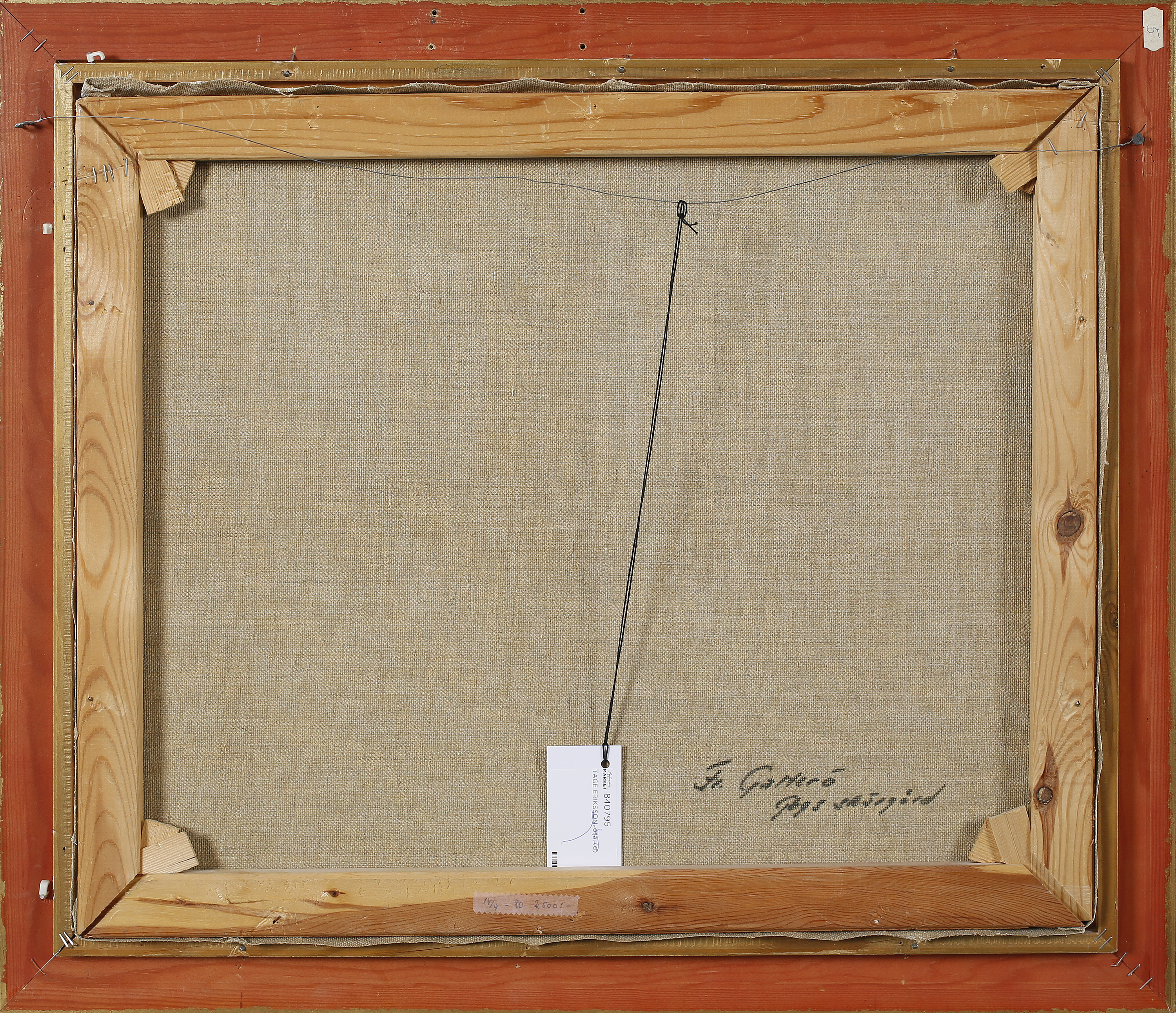 TAGE ERIKSSON, oil on canvas, signed. - Bukowskis