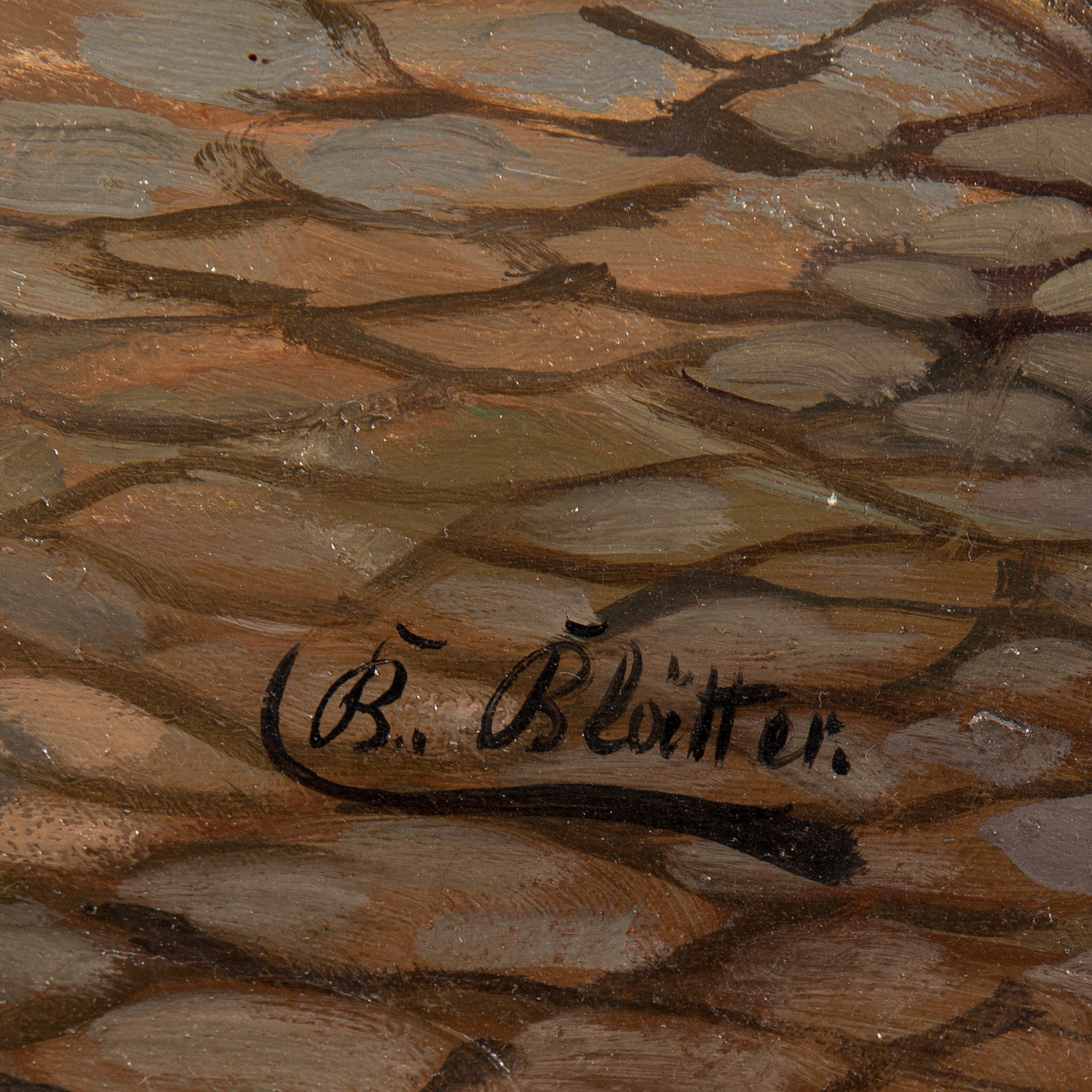 BRUNO BLÄTTER, oil painting on canvas. Signed. - Bukowskis