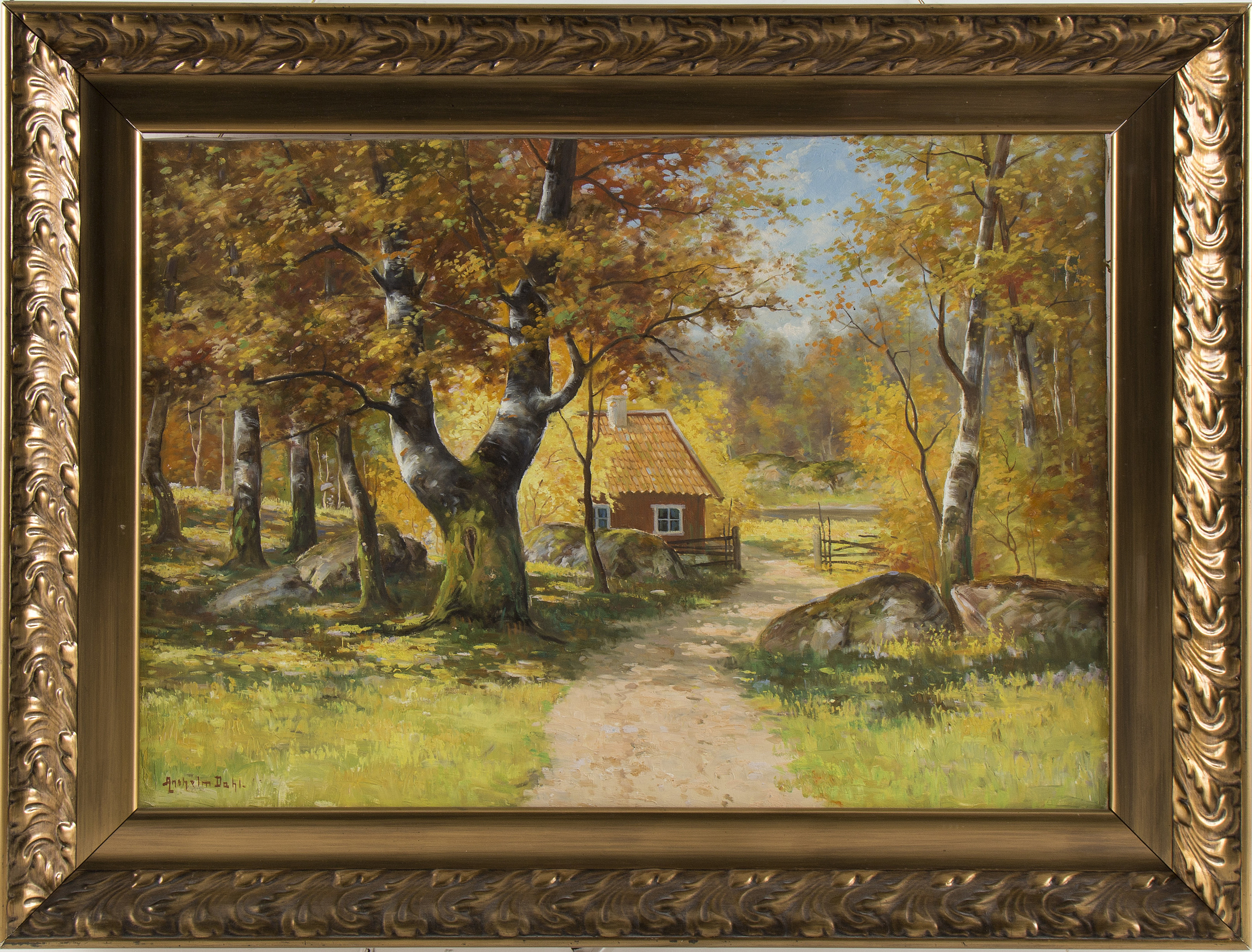 ANSHELM DAHL, oil on canvas, signed. - Bukowskis