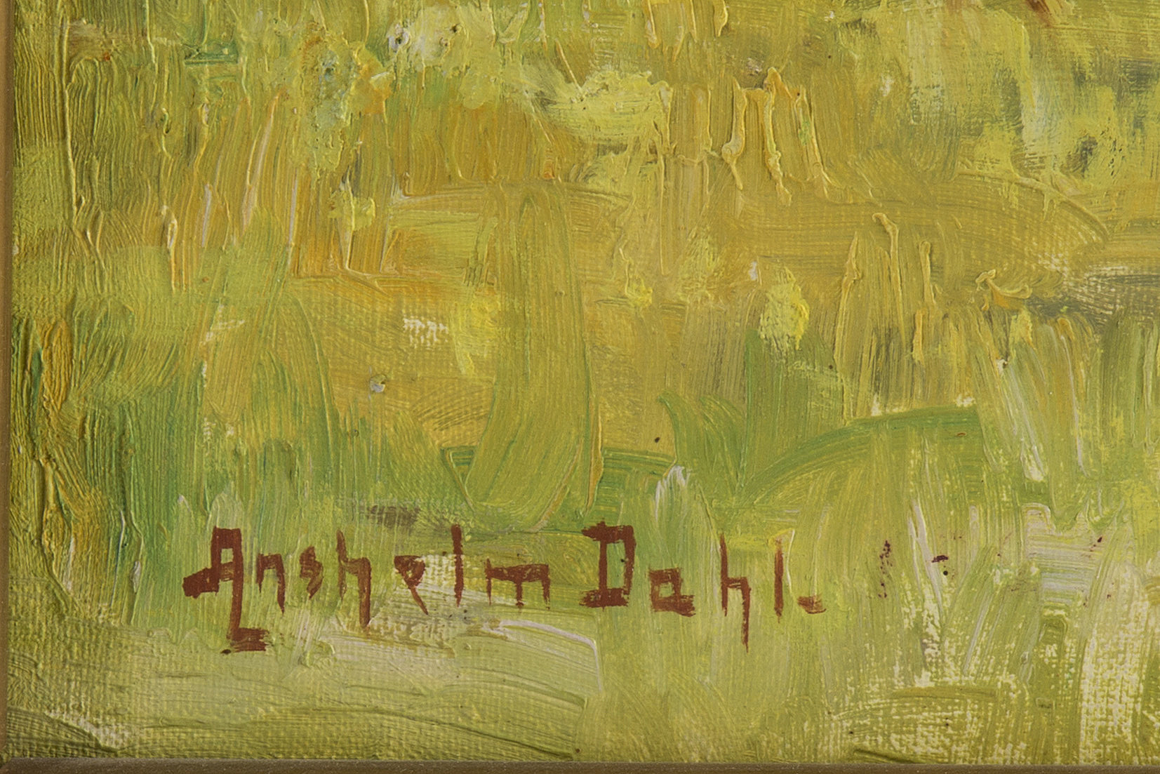 ANSHELM DAHL, oil on canvas, signed. - Bukowskis