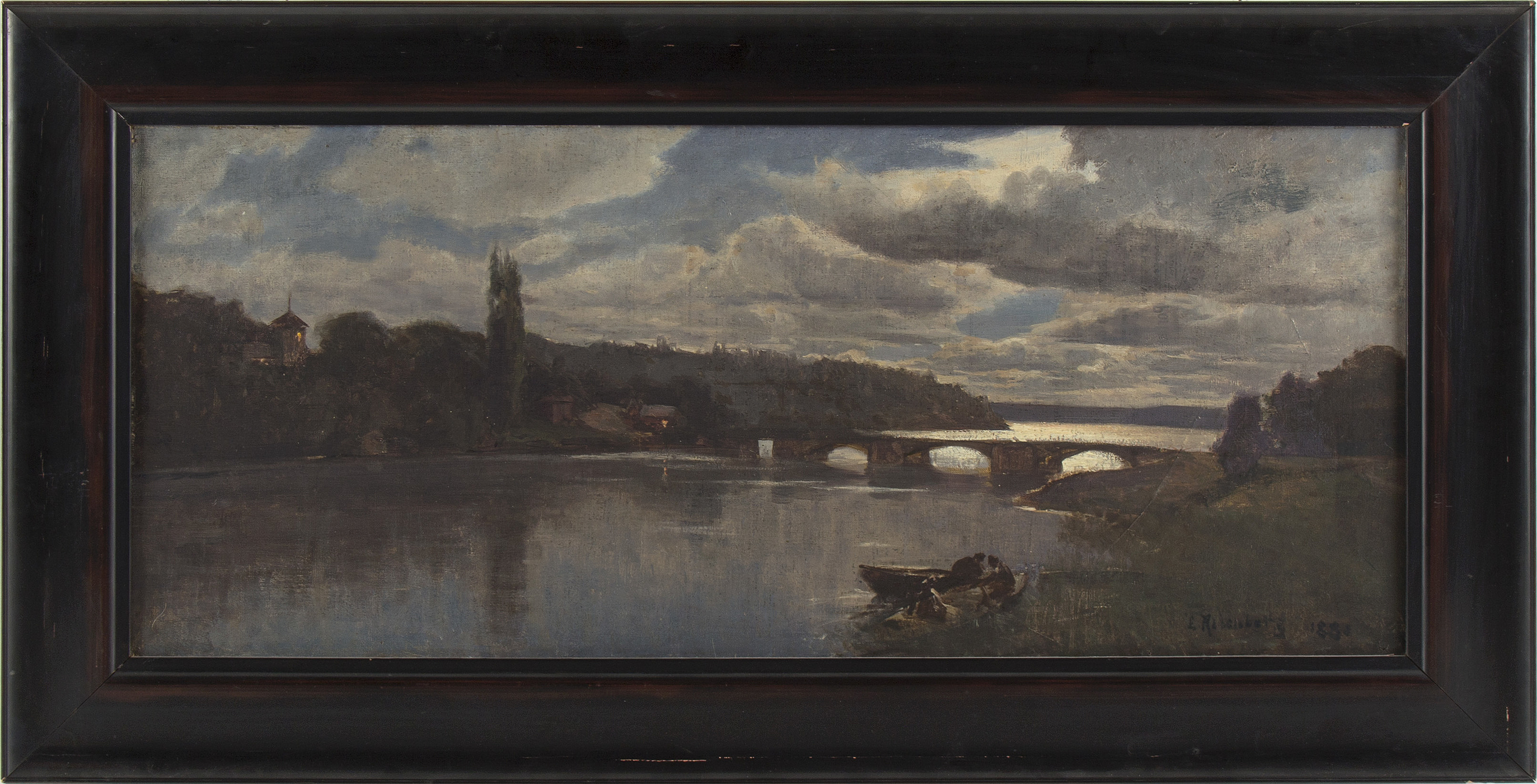 EDVARD ROSENBERG, oil on canvas, signed and dated 1881. - Bukowskis