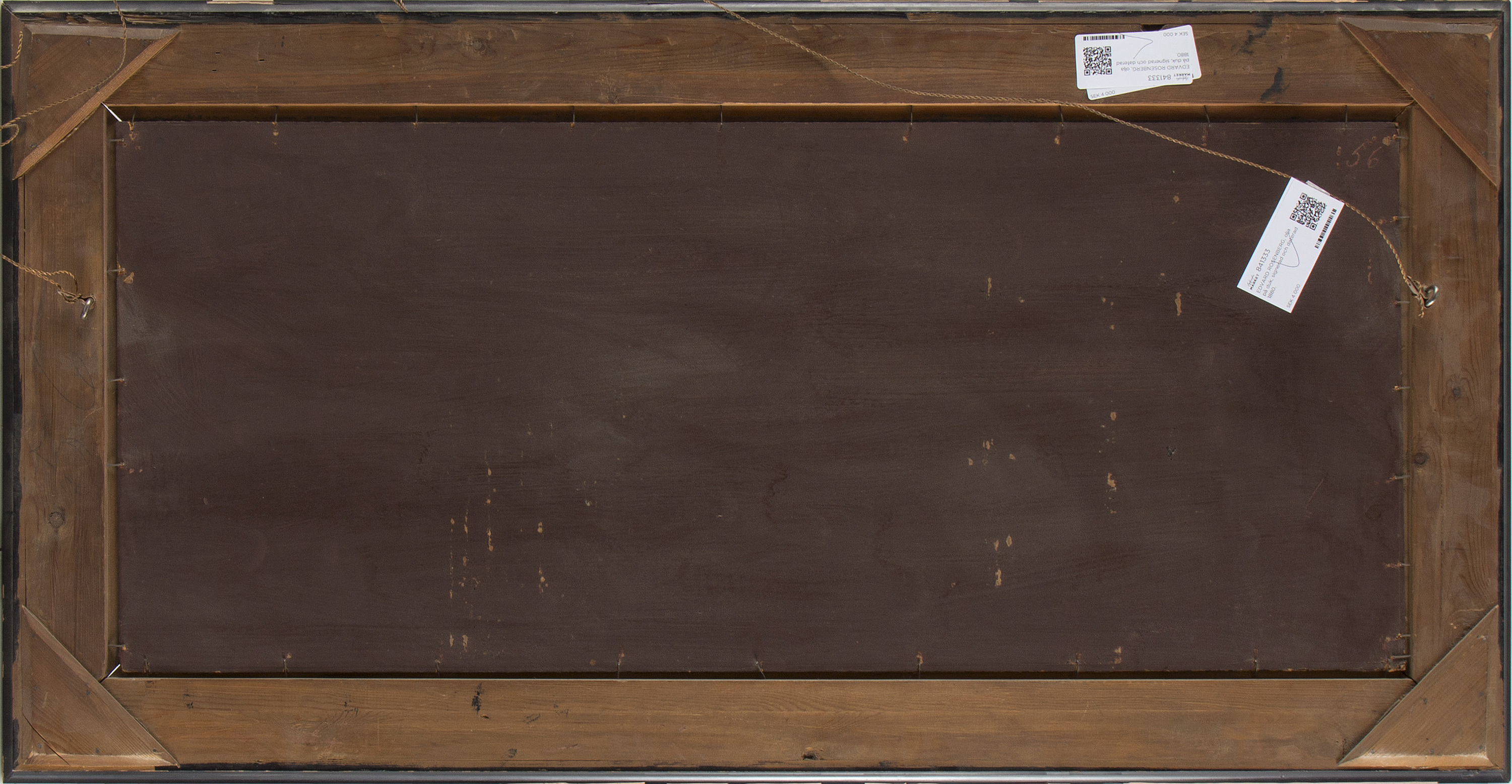 EDVARD ROSENBERG, oil on canvas, signed and dated 1880. - Bukowskis