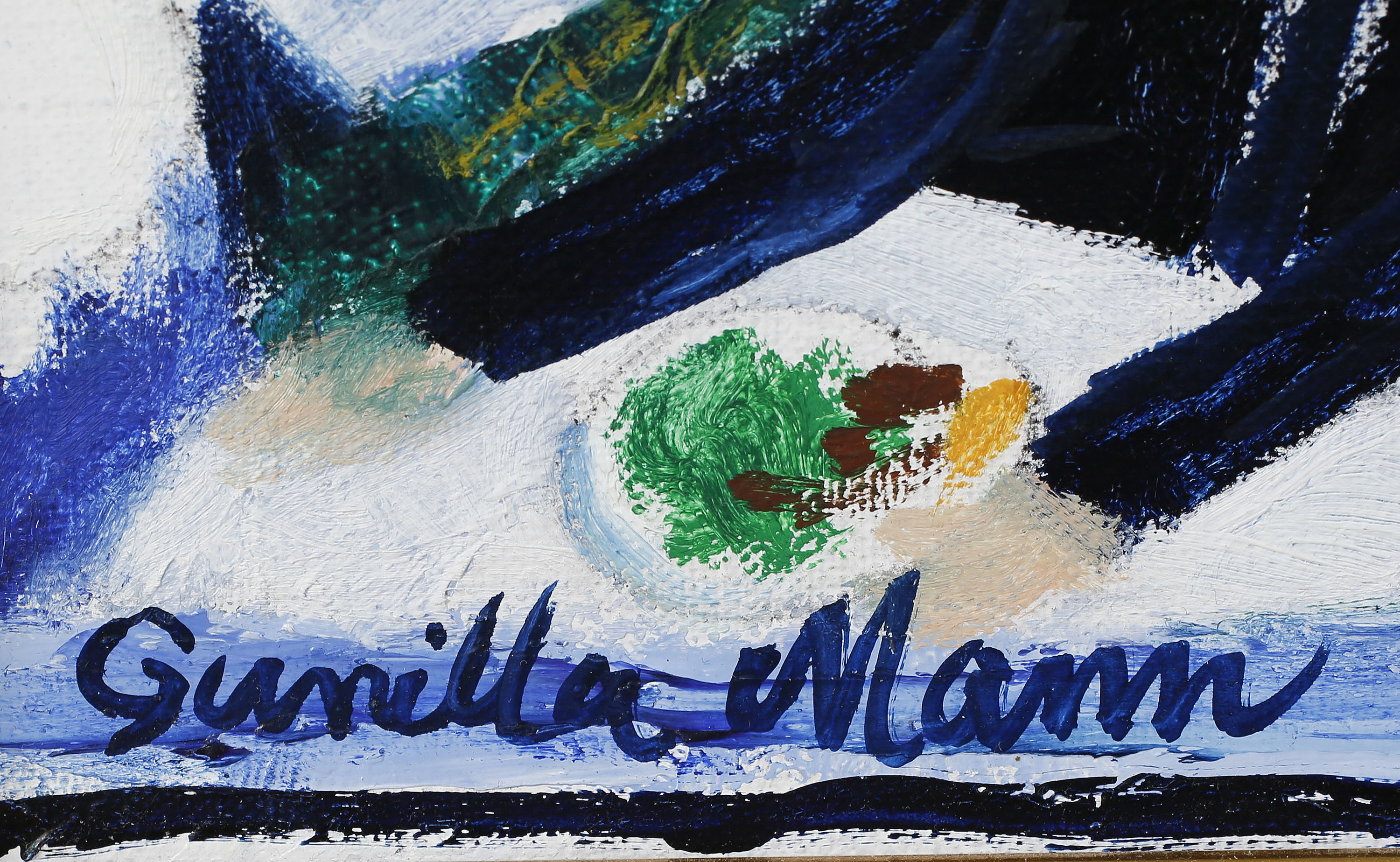 GUNILLA MANN, oil on canvas, signed. - Bukowskis