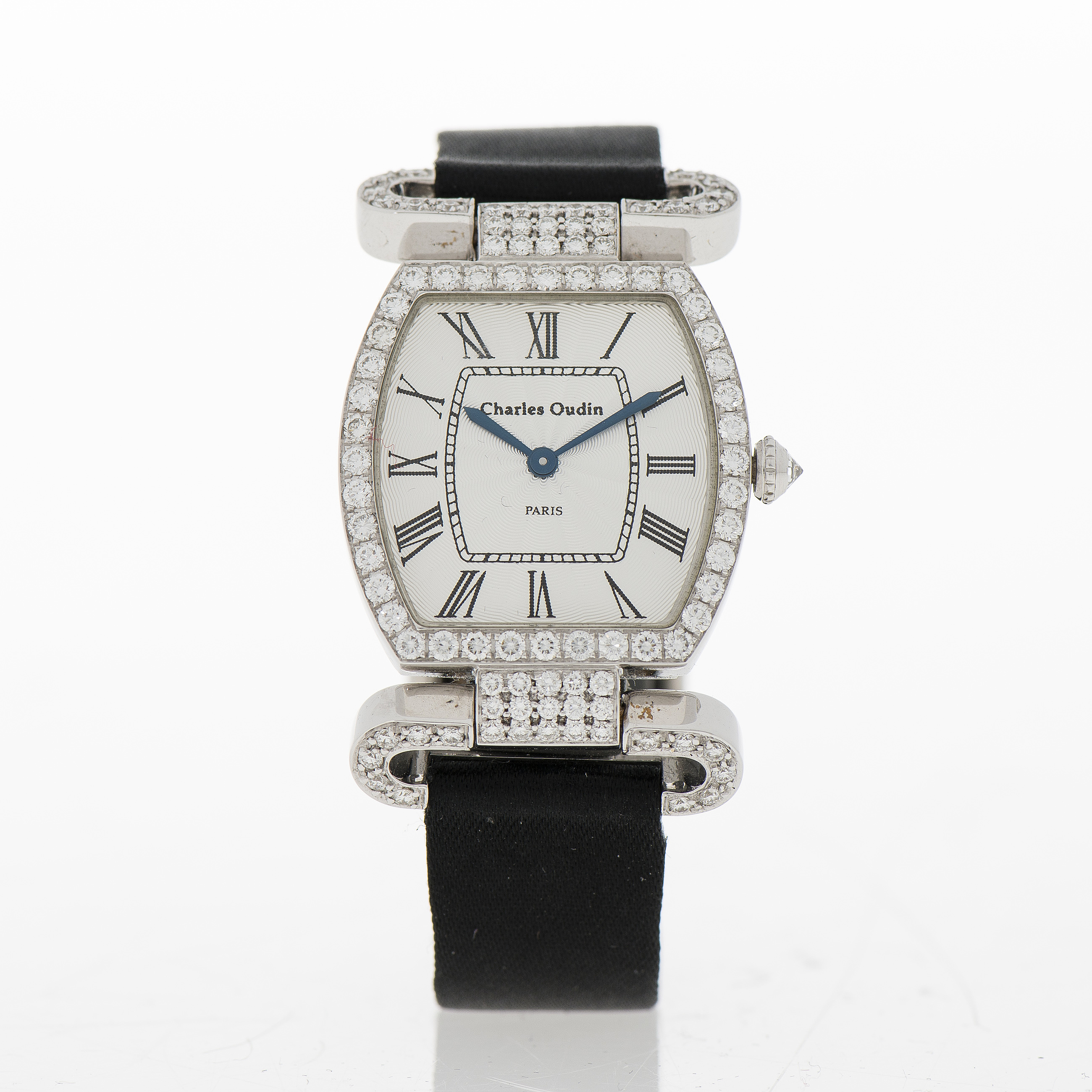 CHARLES OUDIN, Iris, wrist watch, 25 x 26 mm. - Bukowskis