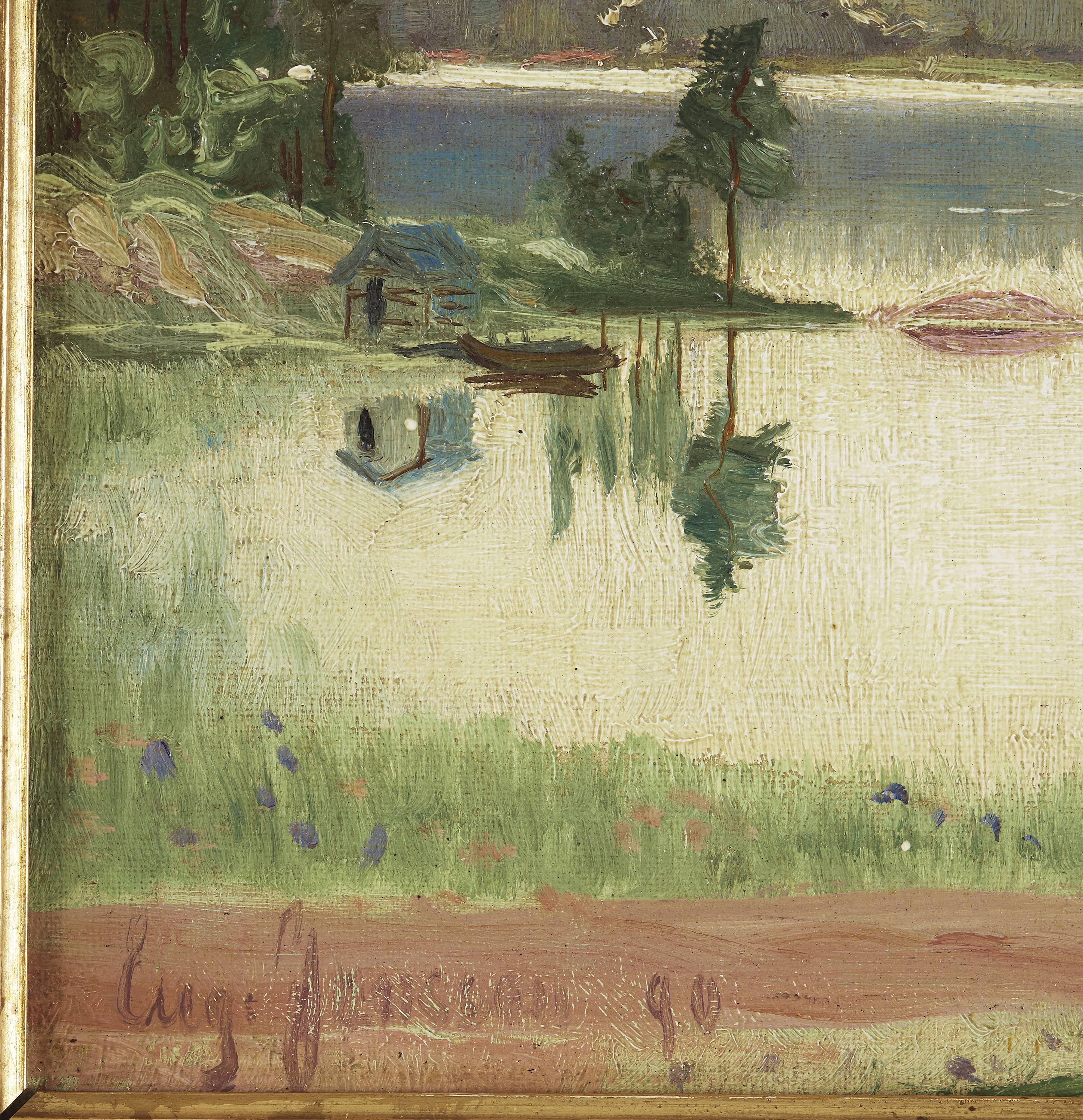 AUGUST JANSSON, olja på duk, signerad. - Bukowskis