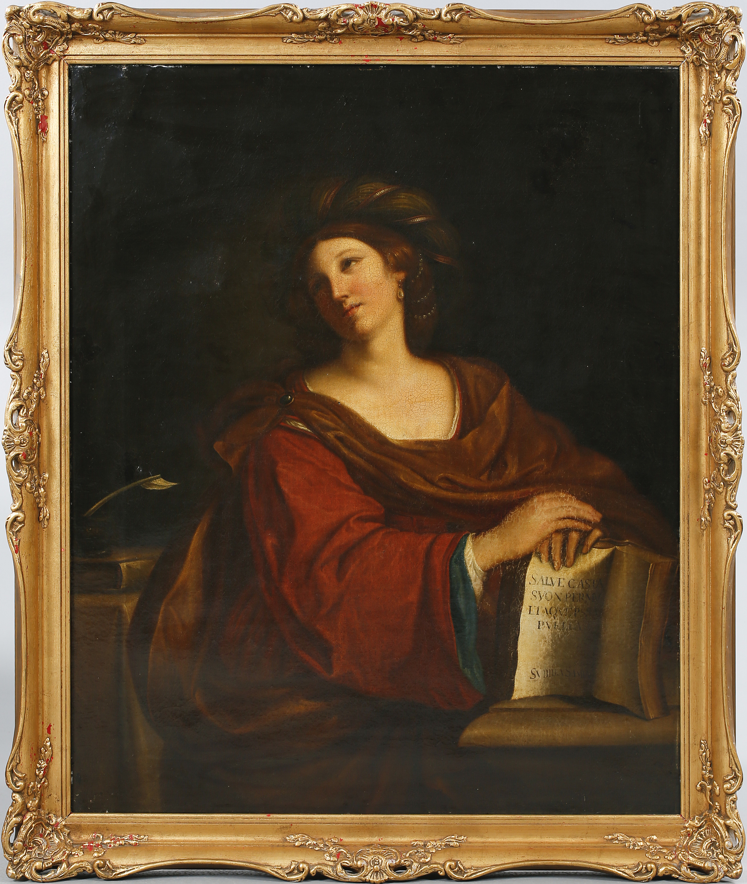 GIOVANNI FRANCESCO BARBIERI (IL GUERCINO), kopia efter, olja på duk ...