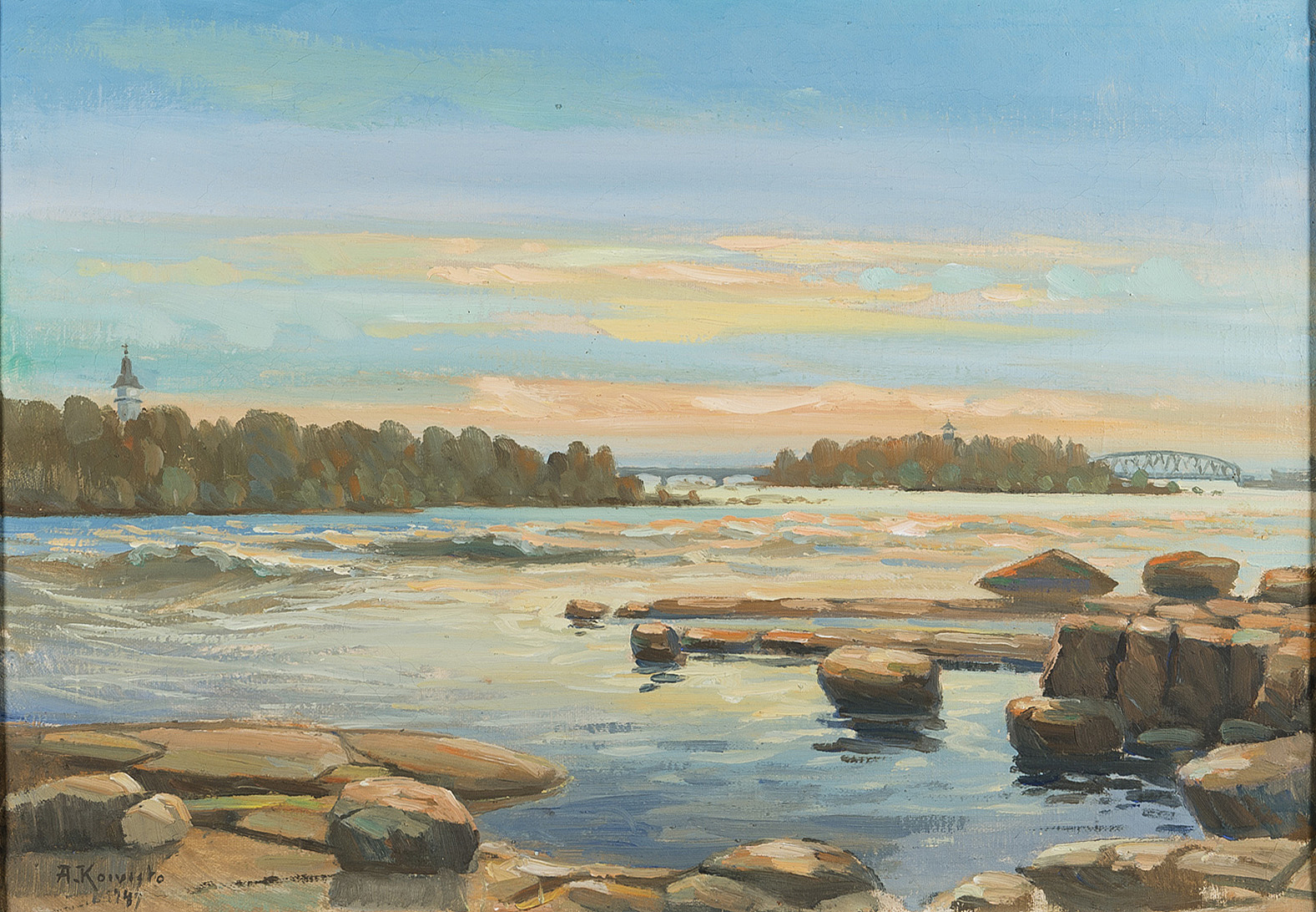 AUKUSTI KOIVISTO, olja på duk, signerad och daterad 1949. - Bukowskis