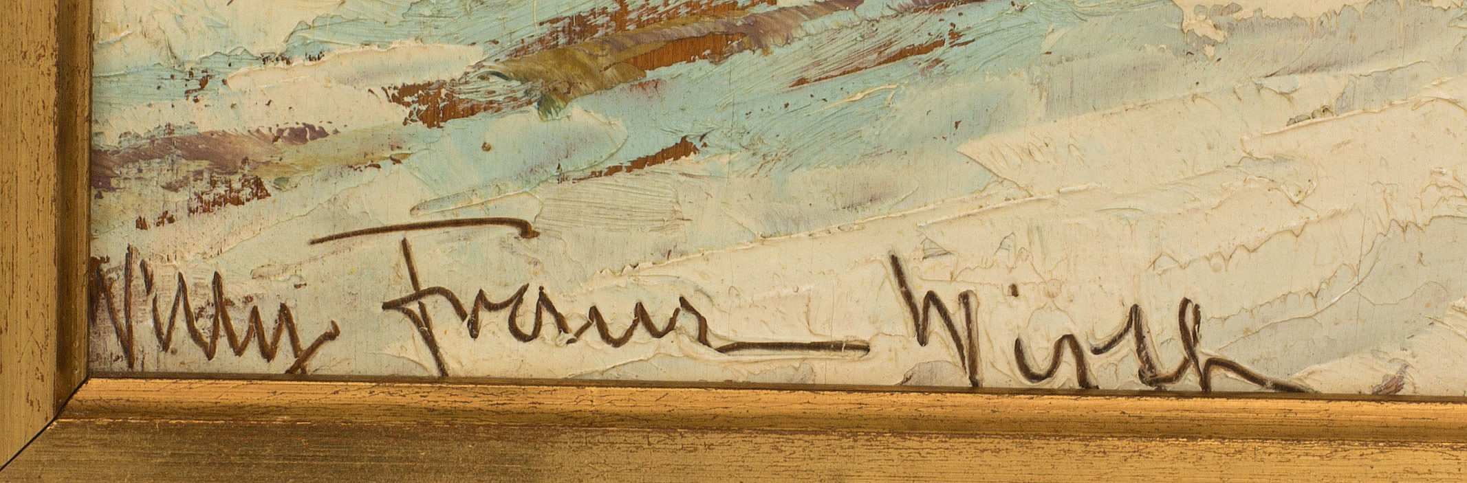 WILLI FRANZ WIRTH, olja på pannå, signerad. - Bukowskis