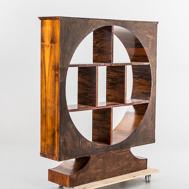 AN ART DECO STYLE BOOKSHELF FROM THE SECOND HALF OF THE 20TH CENTURY ...