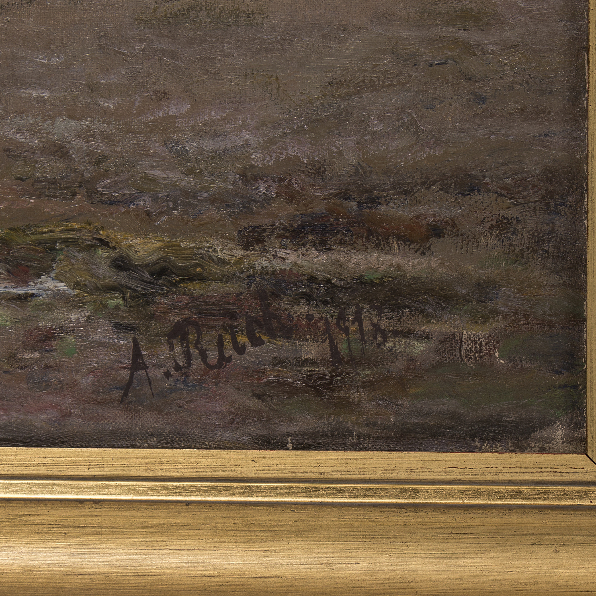 ALEXANDER REICH STAFFELSTEIN, oil on canvas 74.5 x 114.5 cm. - Bukowskis