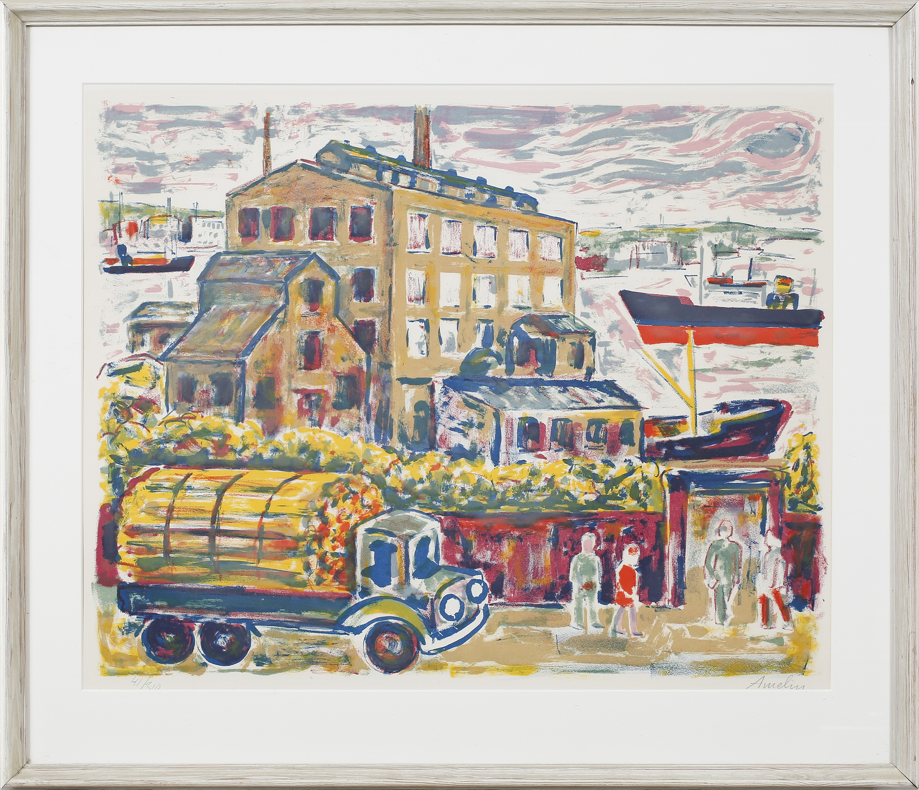 ALBIN AMELIN, färglitografi, signerad och numrerad 41/310. - Bukowskis