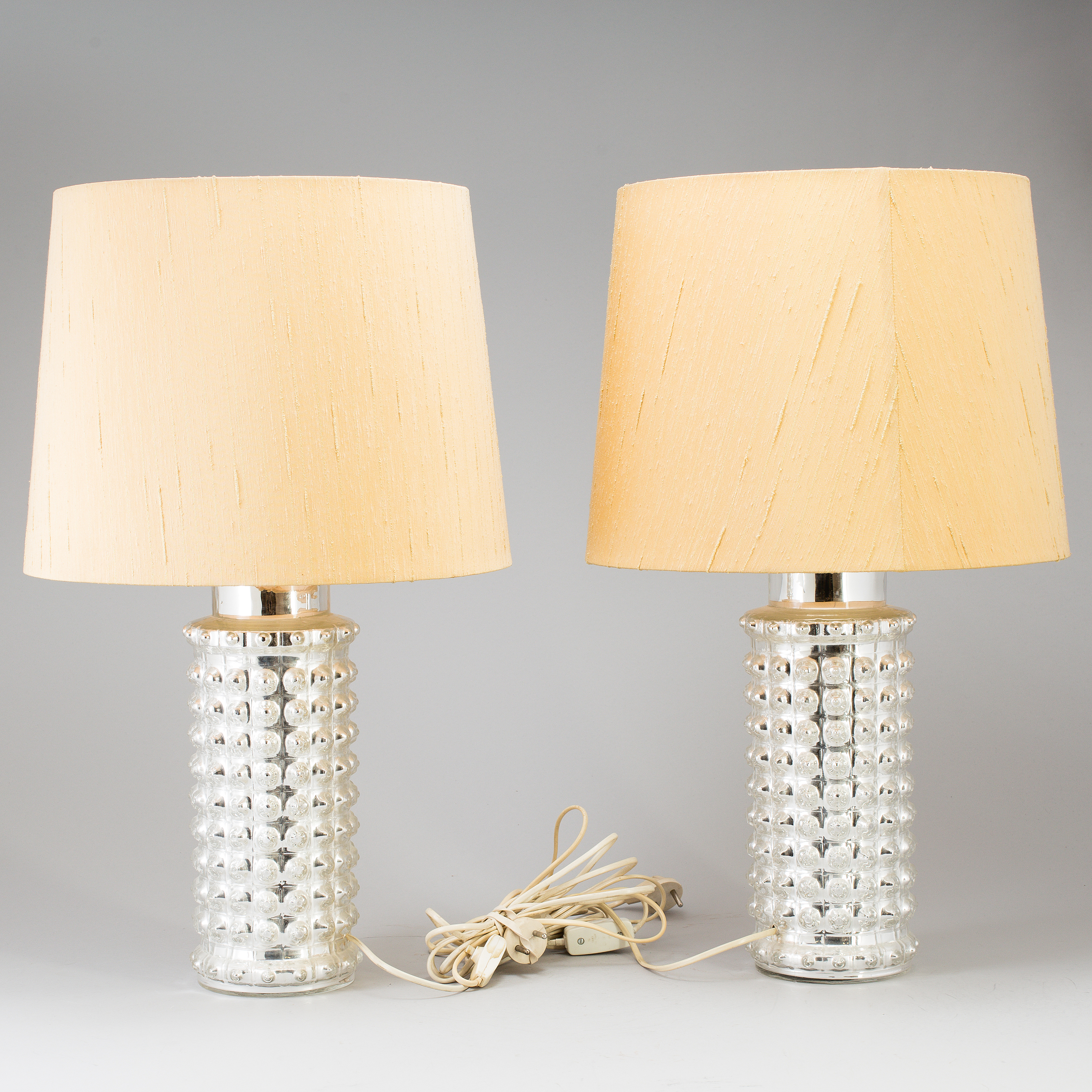 A couple of TABLE LAMPS, by Helena Tynell, Luxus, designed in 1968 ...