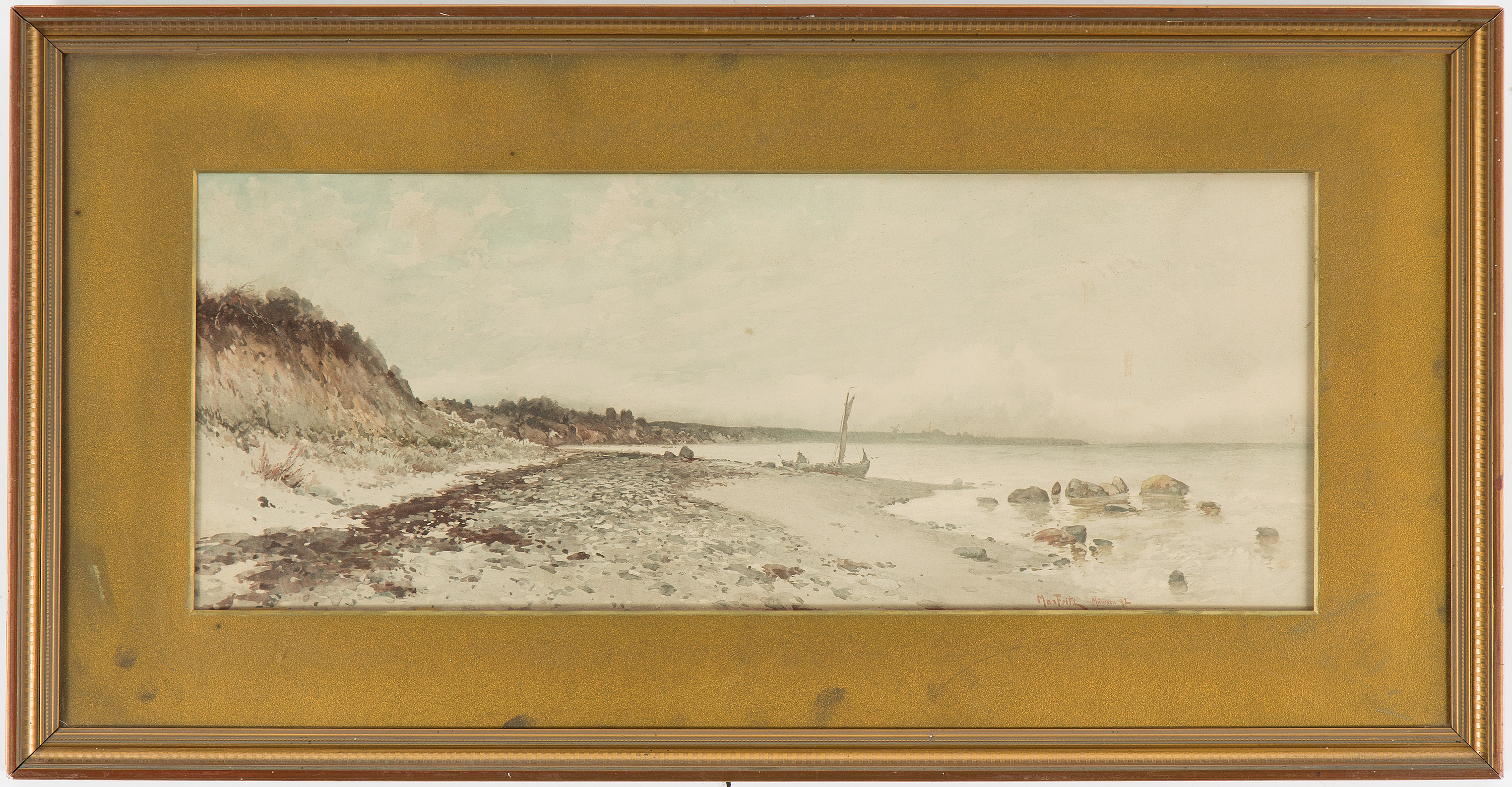 MAX FRITZ, watercolor, signed and dated München 92. - Bukowskis