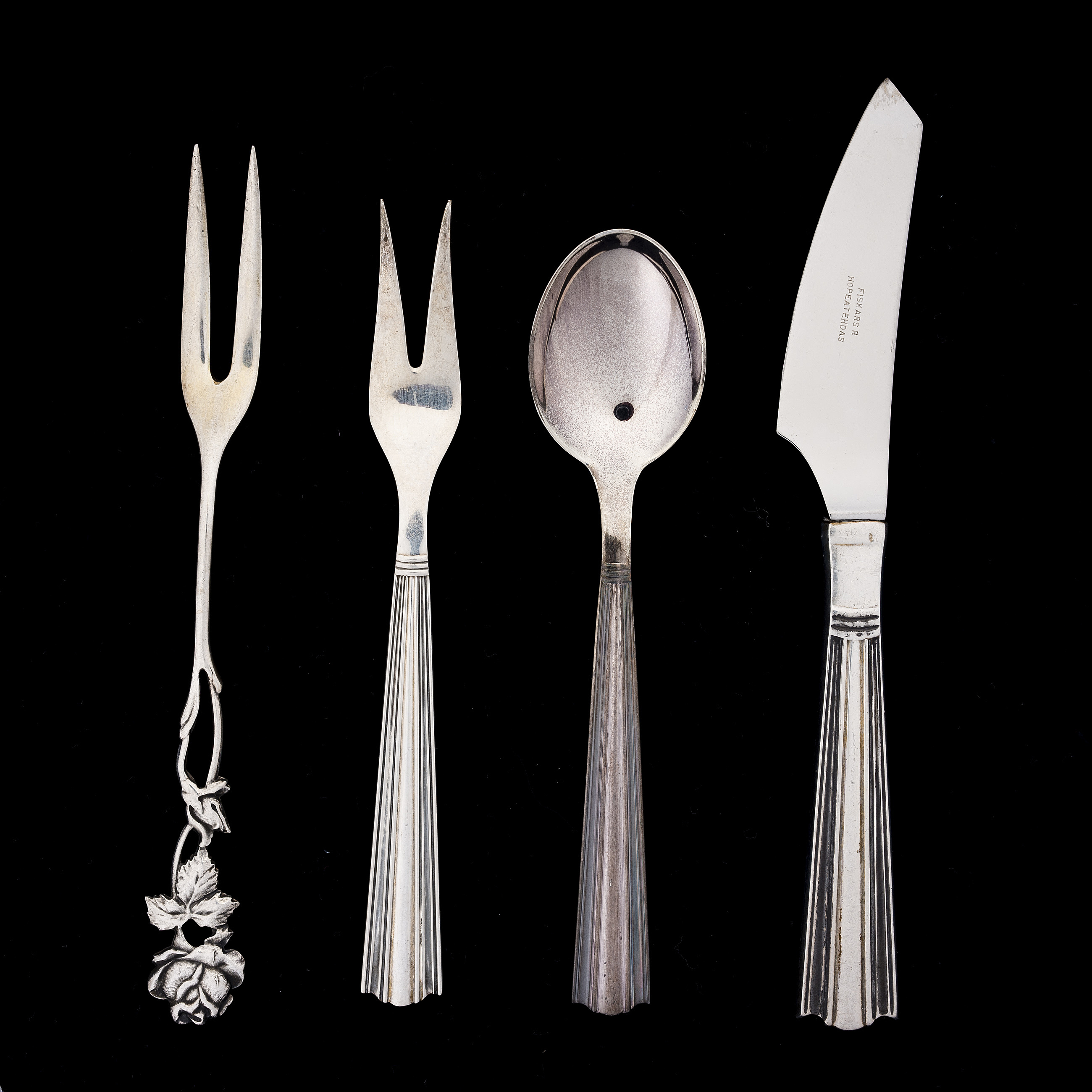A set of 'Margit' silver cutlery, 29 pieces, designed by Holger ...
