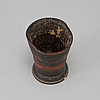 A PAINTED WOODEN BEAKER, 18th century. - Bukowskis