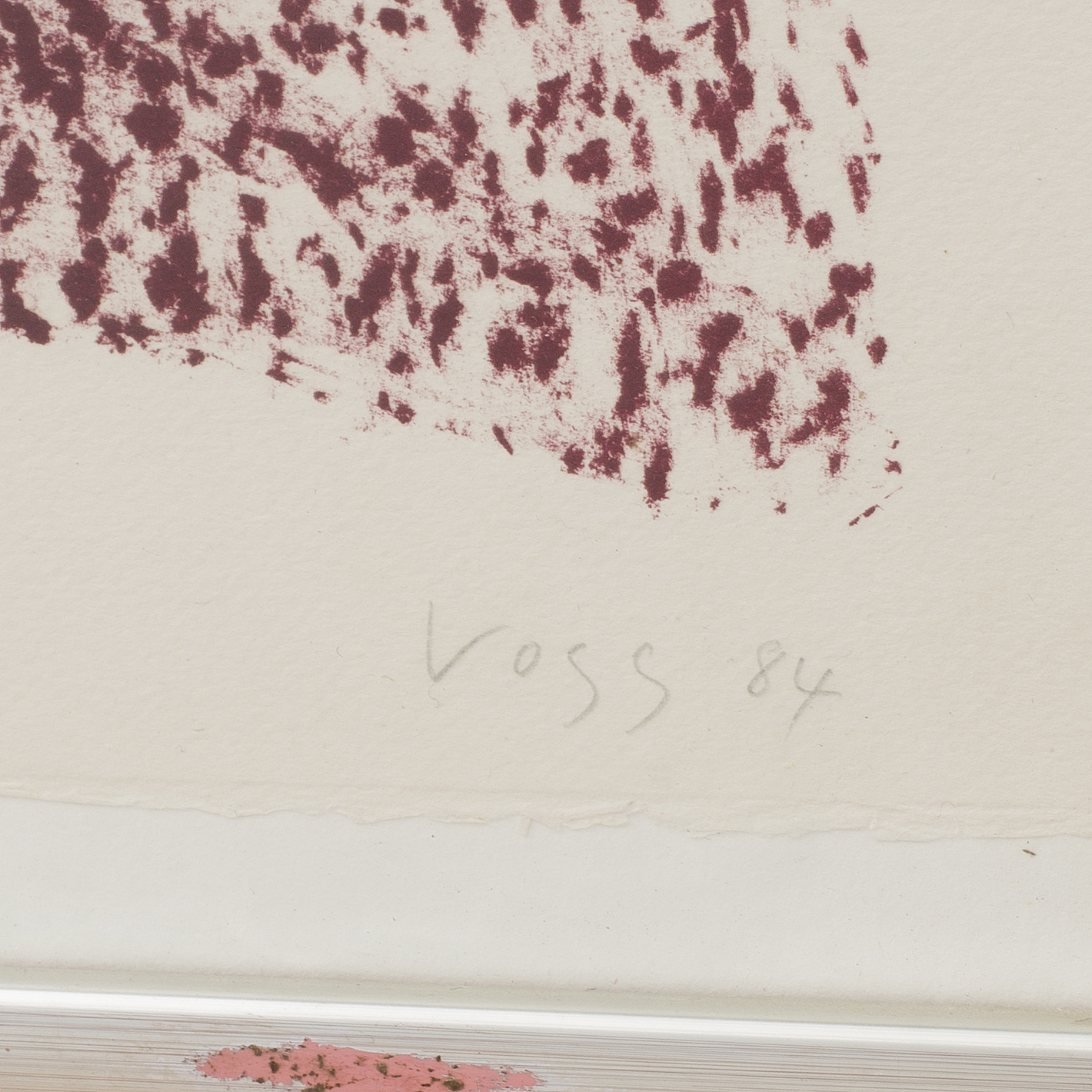 A JAN VOSS signed, dated and numbered lithograph in colours. - Bukowskis