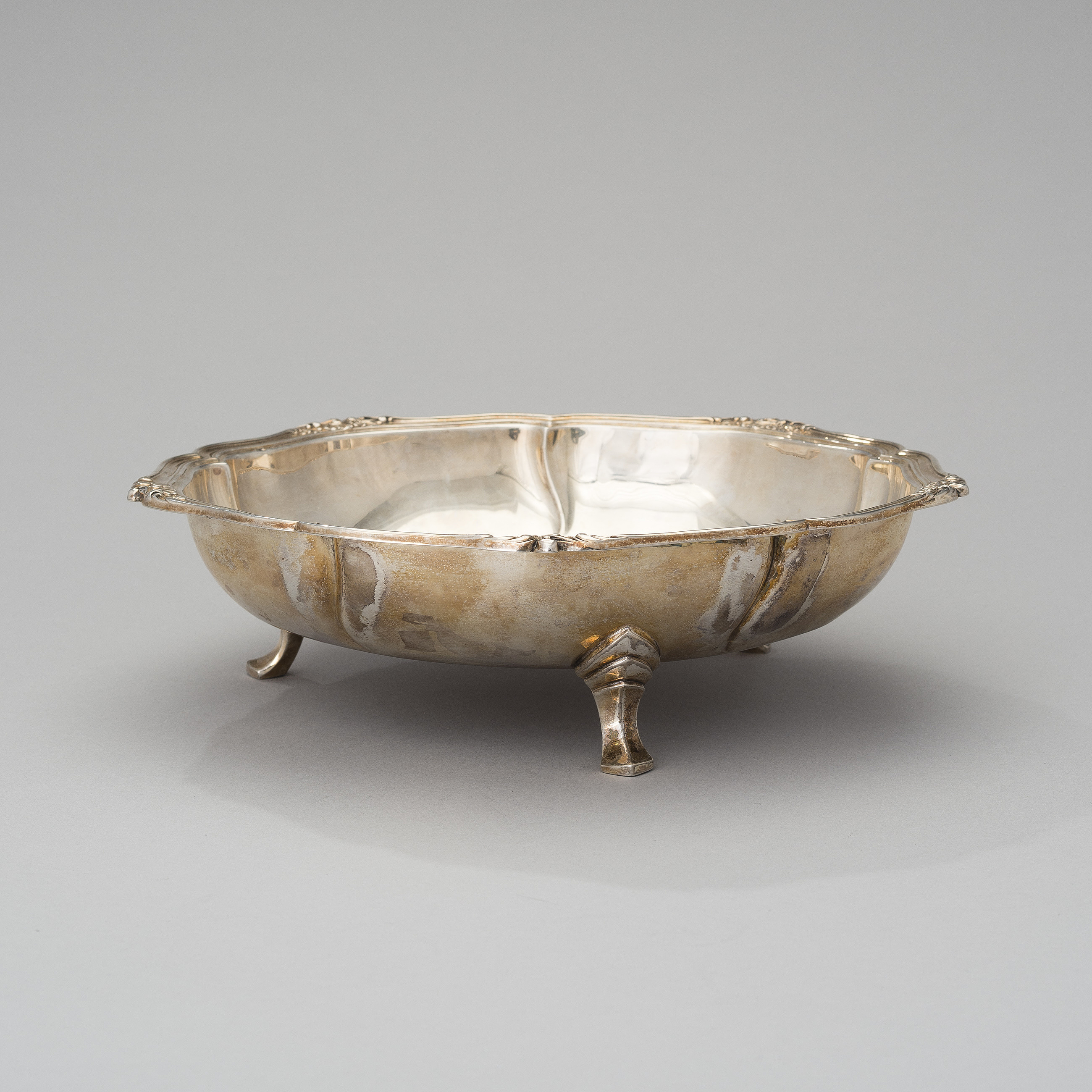 A silver bowl, control hallmarks by Suomen Kultaseppä oy, Turku ...