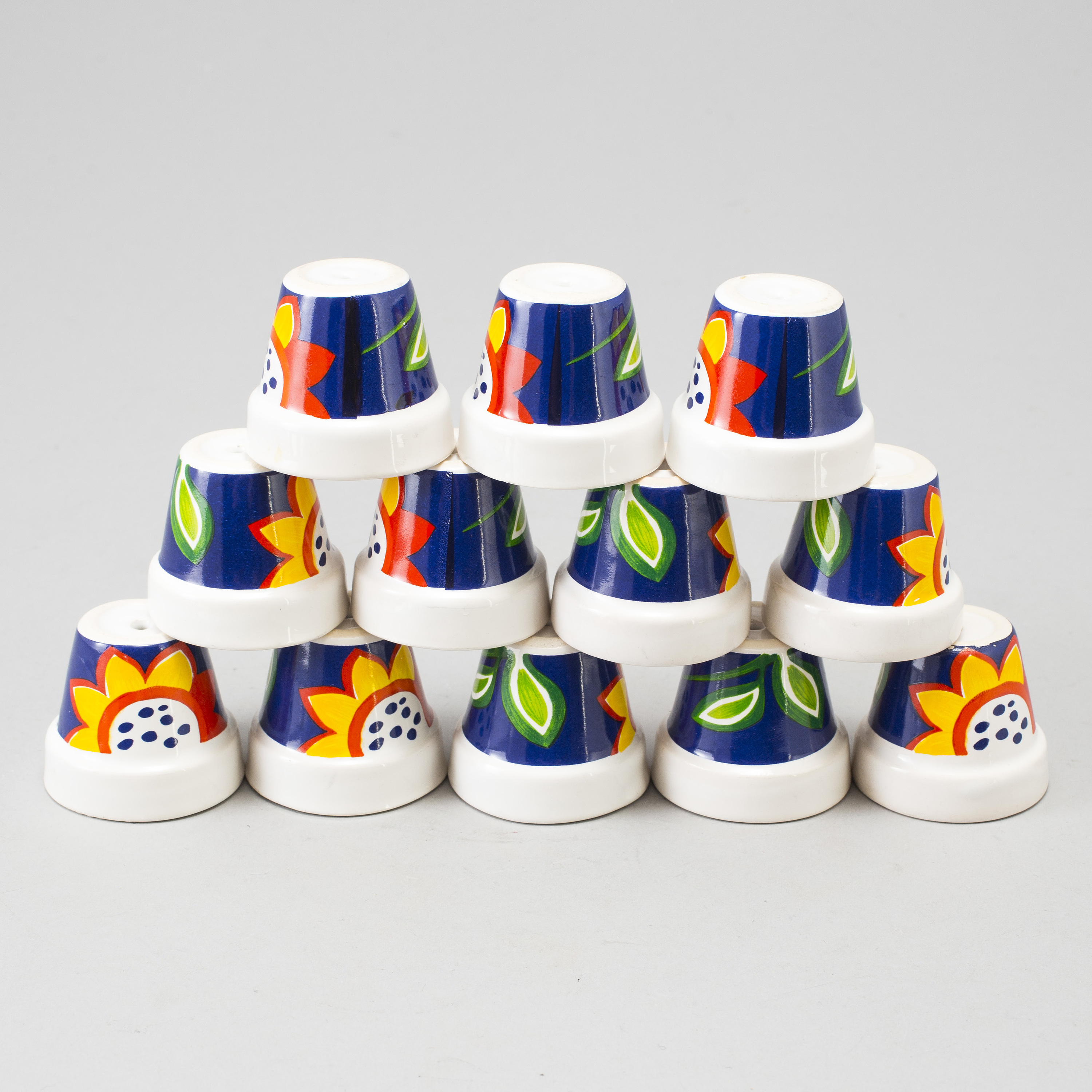 SERVIS, glas och porslin, 24 + 62 delar, "Solros", Christineholm Design ...