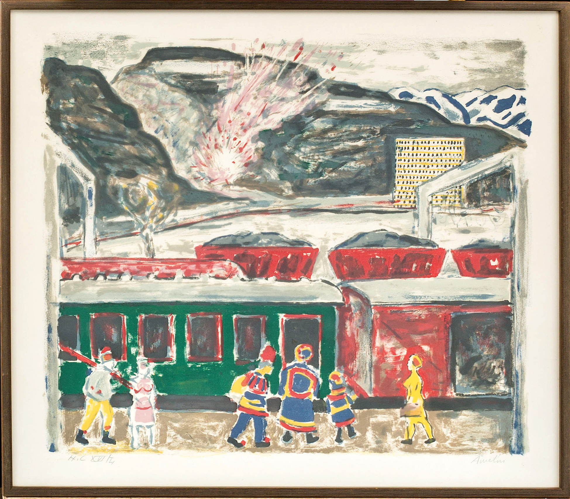 ALBIN AMELIN, färglitografi, signerad och numrerad H.C. XVI/L. - Bukowskis