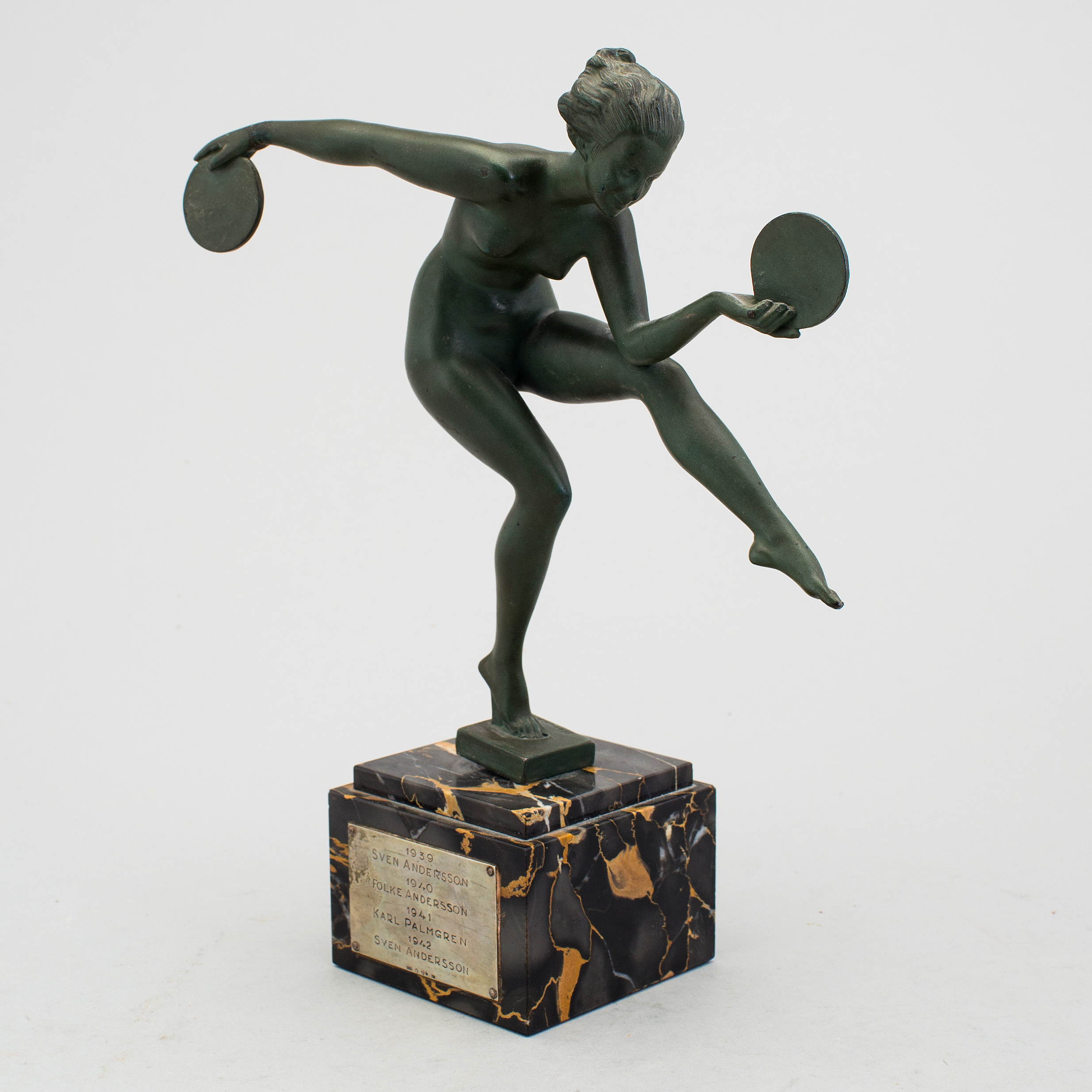 Alexandre Joseph DERENNE, sculpture, bronze. Signed. - Bukowskis
