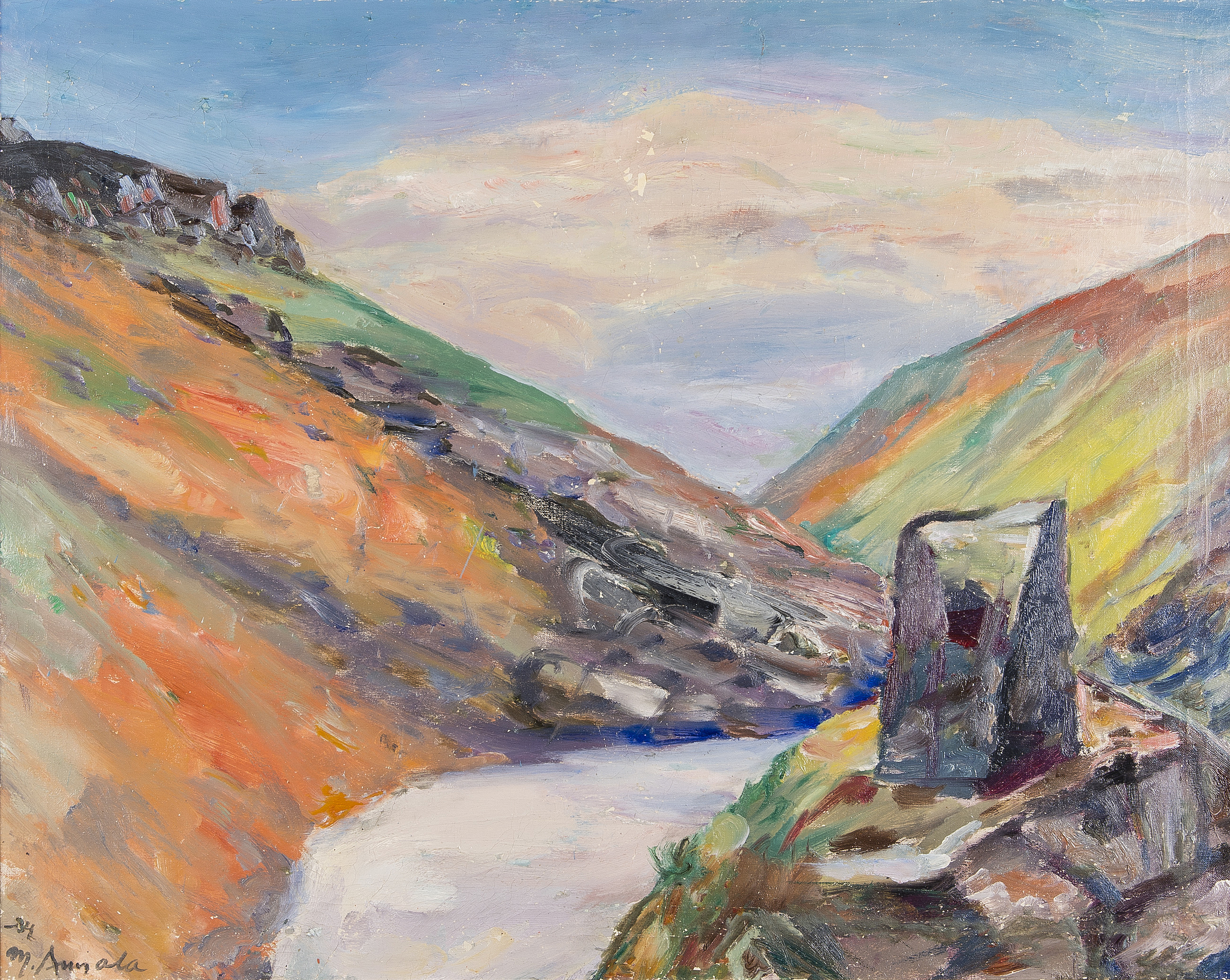 MATTI ANNALA, oil on canvas, signed and dated -34. - Bukowskis