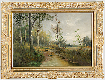 OLOF HERMELIN, oil on canvas, signed. - Bukowskis