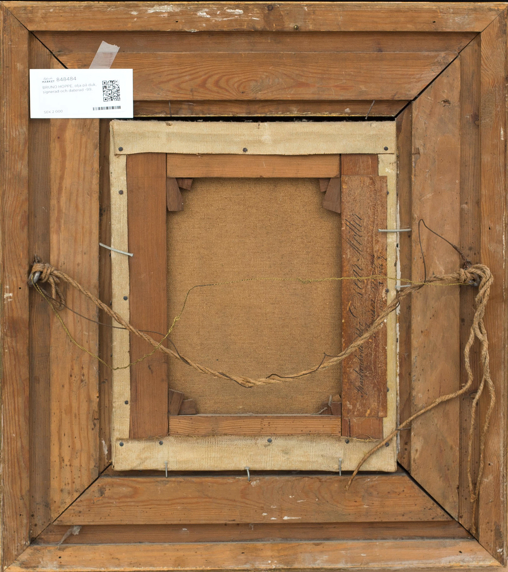 BRUNO HOPPE, a signed and dated oilpainting. - Bukowskis