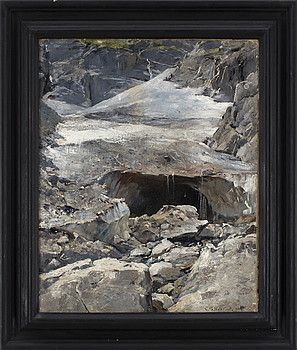 CARL GUSTAF HELLQVIST, oil on canvas, signed and dated 1887. - Bukowskis