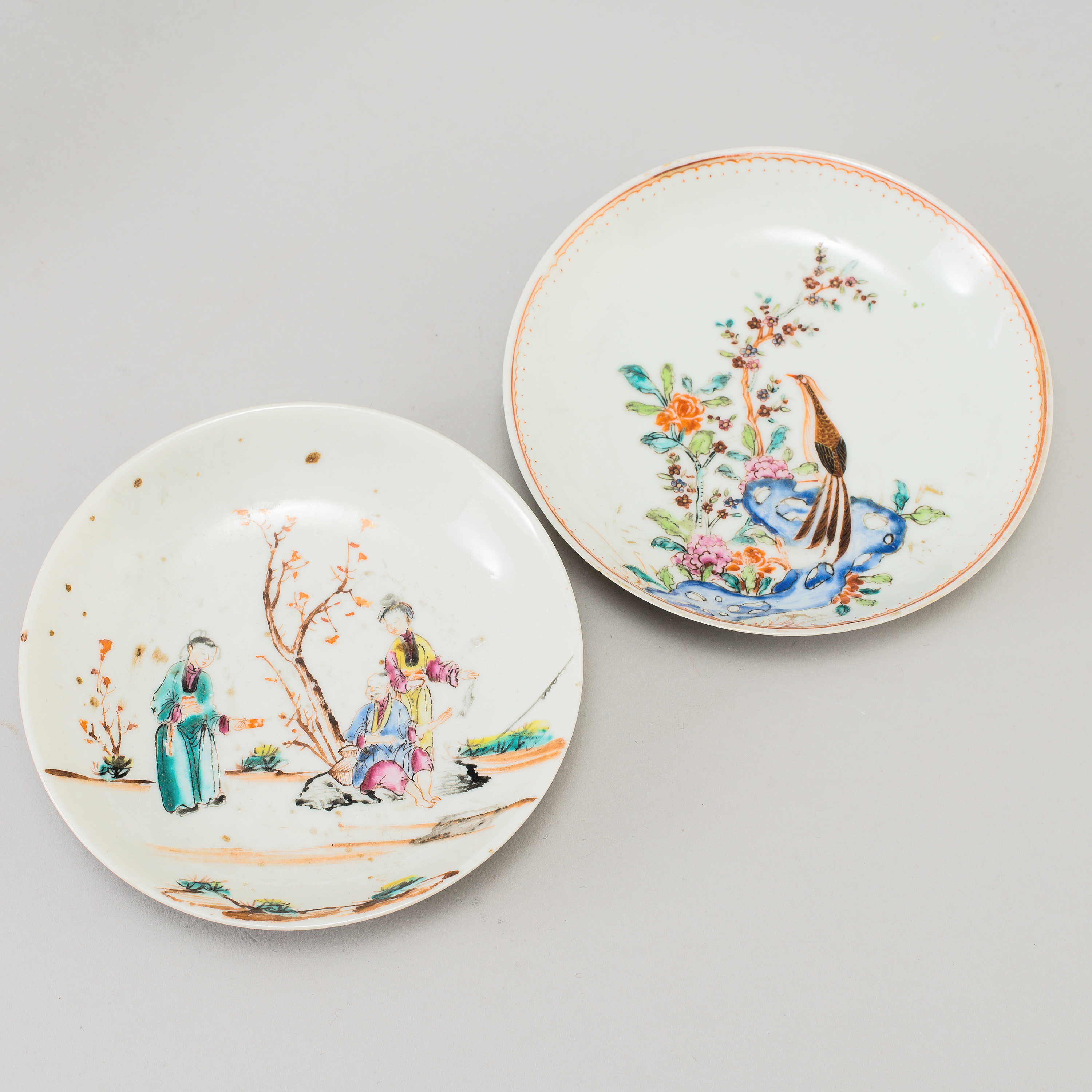 A set of 6 chinese Qianlong porcelain dishes. - Bukowskis