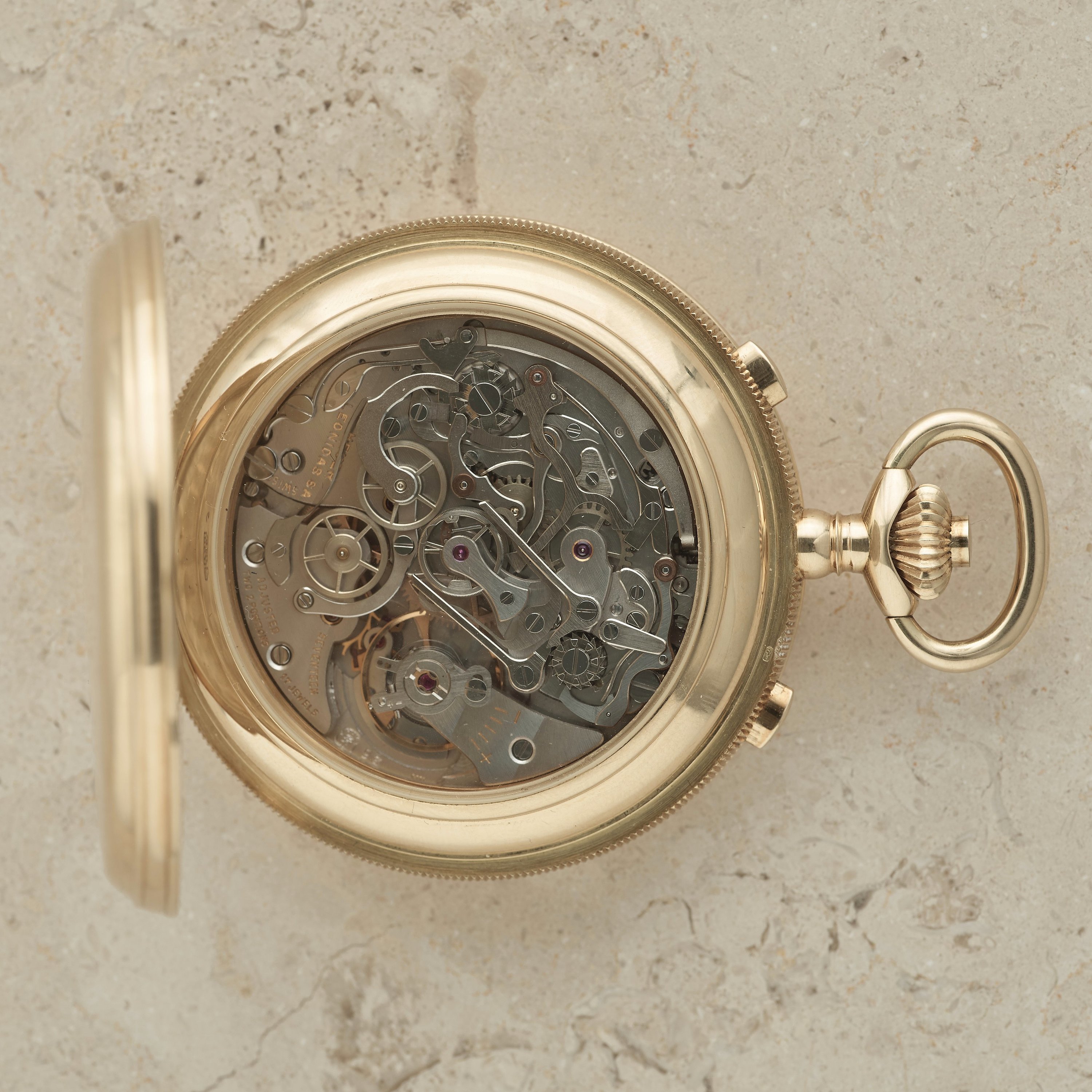 ED. HEUER & Cie, 125ème, pocket watch, 58 mm, hunting case, - Bukowskis