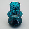SAARA HOPEA, a glass vase from Nuutajärvi Notsjö, Finland, signed and ...