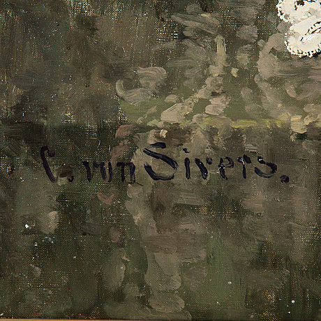 CLARA VON SIVERS, oil on canvas, signed C. von Sivers. - Bukowskis