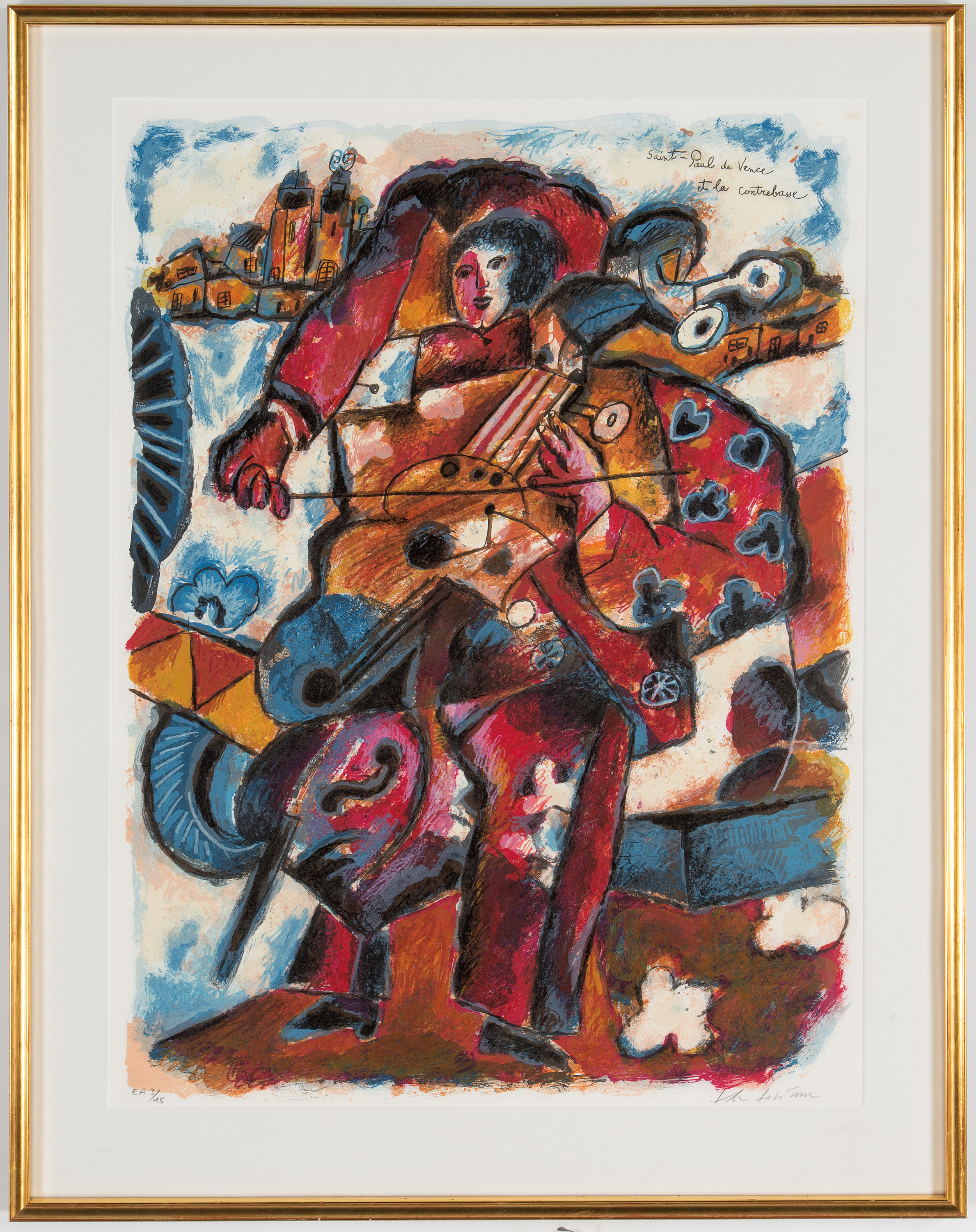 THEO TOBIASSE, lithograph in colours, signed EA 3/15. - Bukowskis