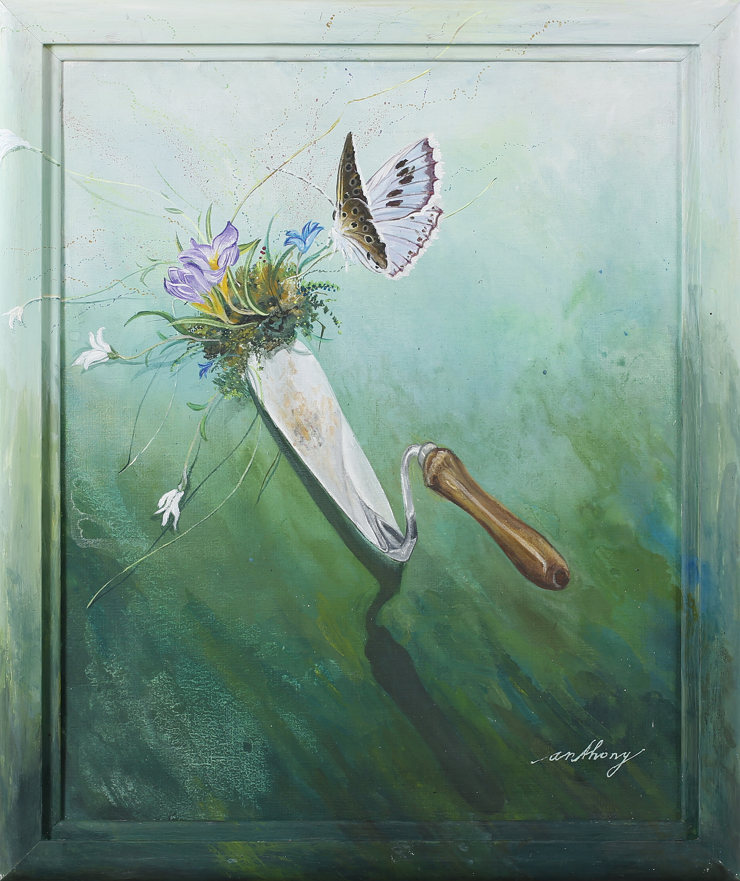 ANTHONY STRÜWER, oil on canvas and frame, signed. - Bukowskis