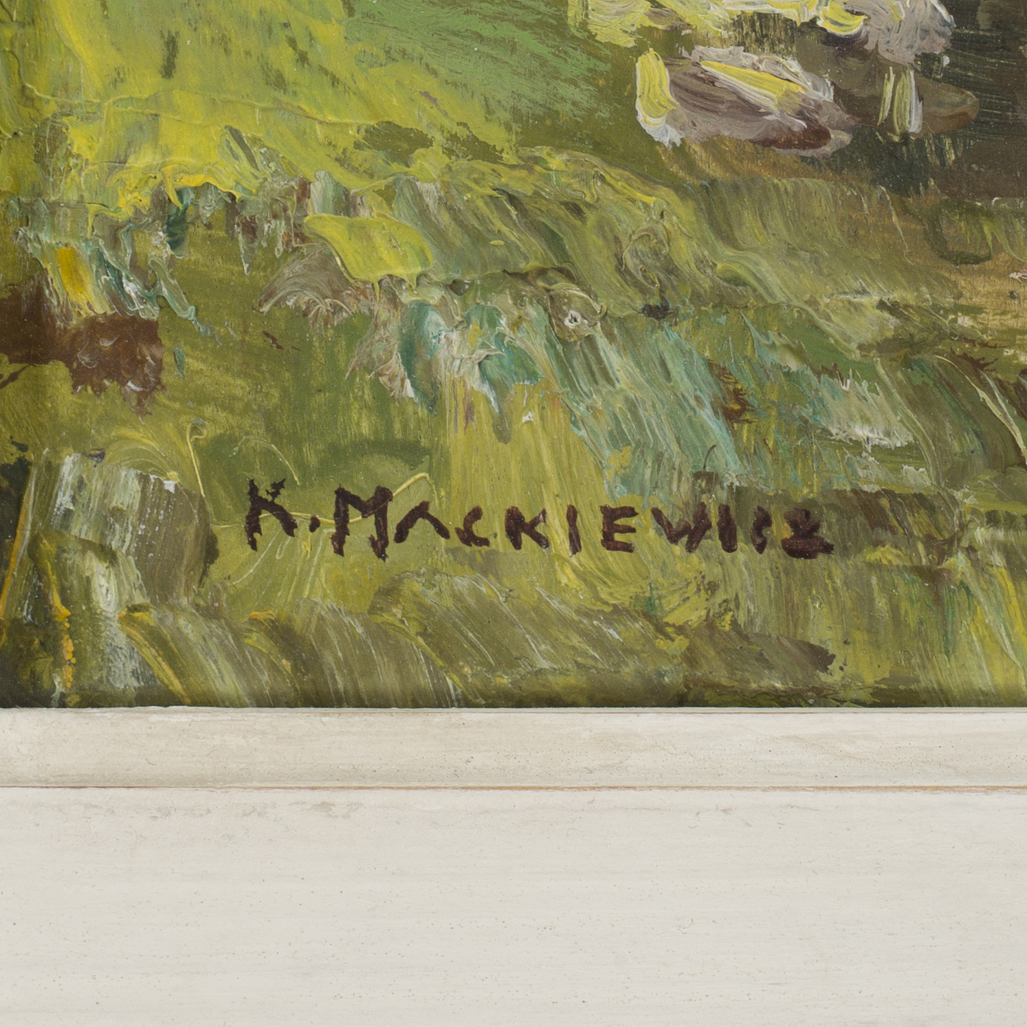 KONSTANTY MACKIEWICZ, oil on board, signed. - Bukowskis