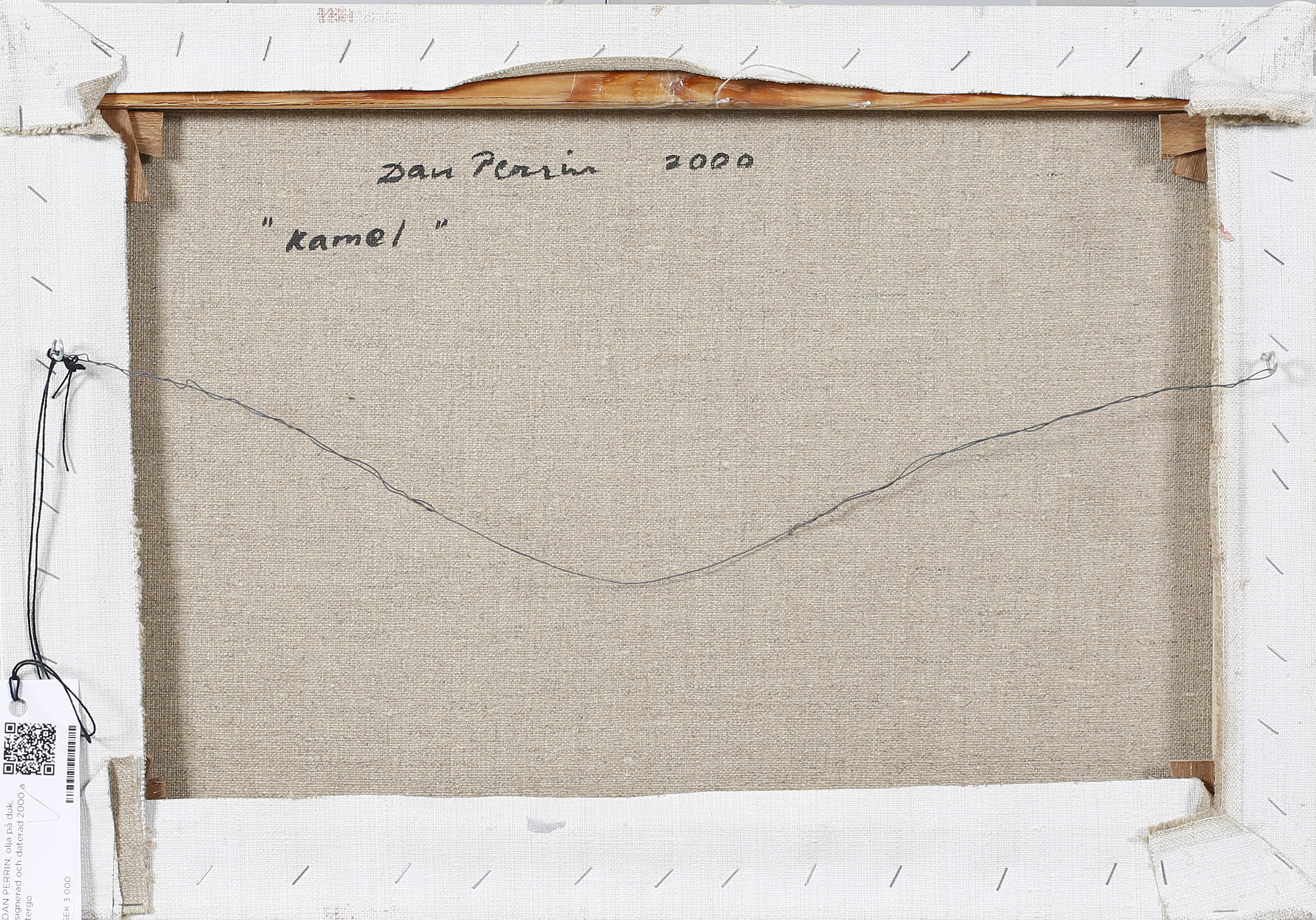 DAN PERRIN, oil on canvas, signed and dated 2000 à tergo. - Bukowskis