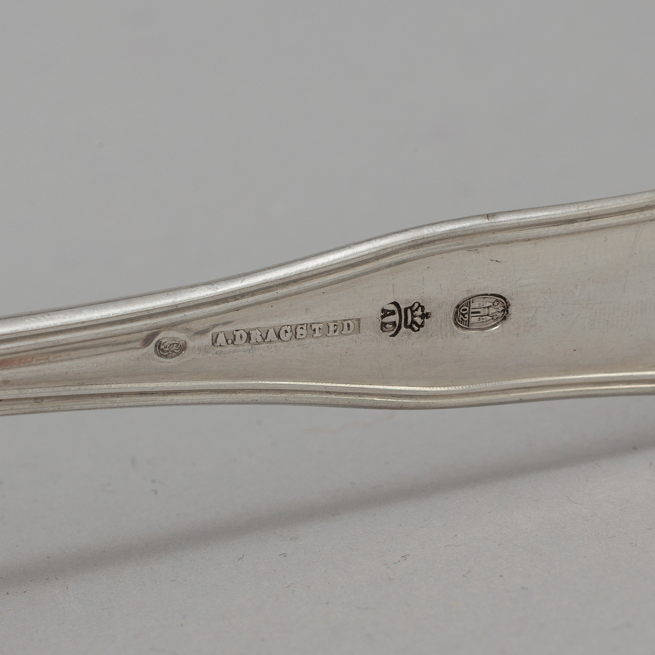 A set of twelve forks and four spoons, silver, maker's mark Arendt ...
