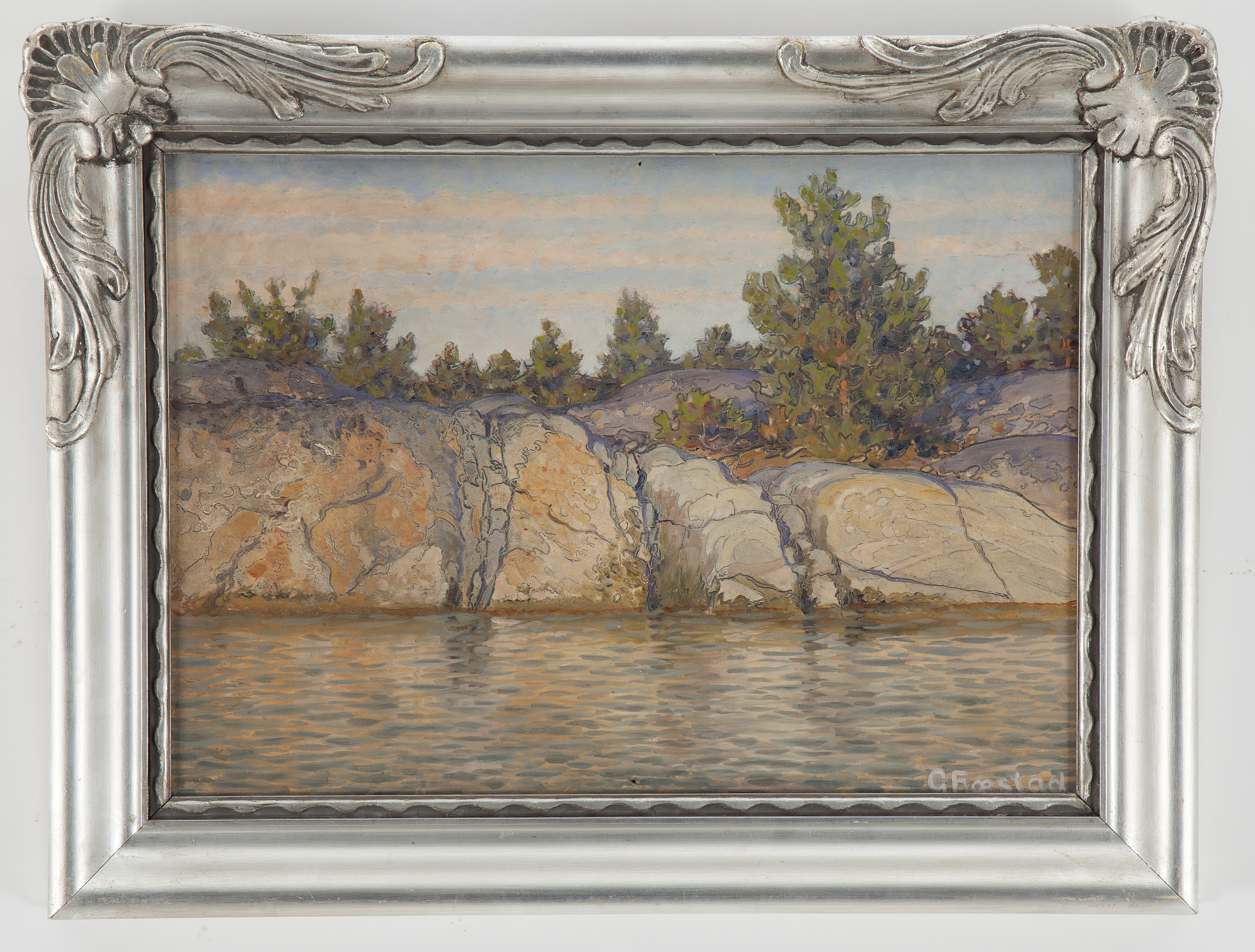 GUSTAF FJAESTAD, oil on paper panel, signed G. Fjaestad. - Bukowskis