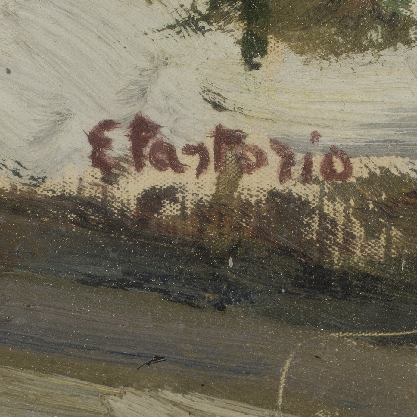 EZIO PASTORIO, oil on canvas, signed. - Bukowskis