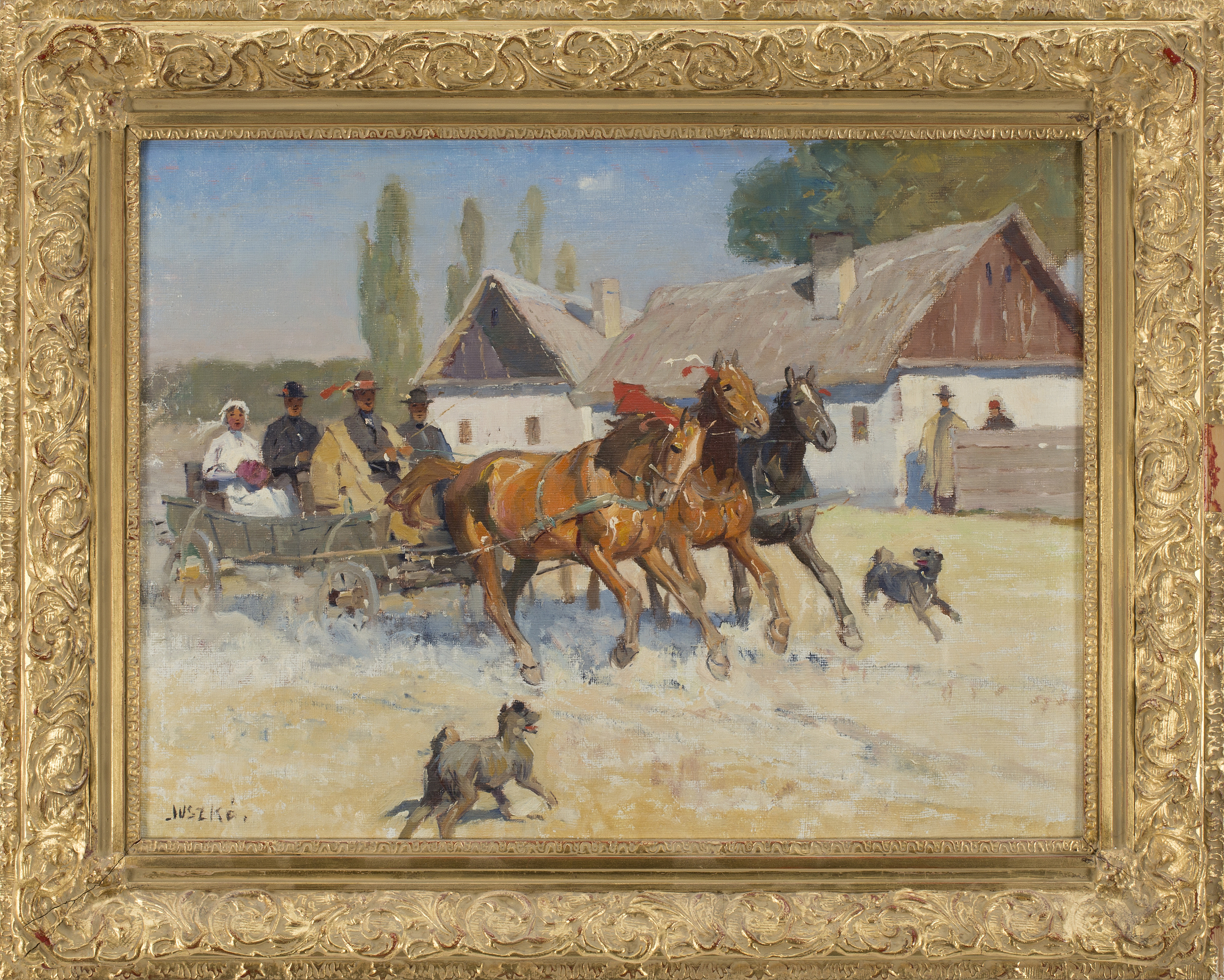 BELA JUSZKO, oil on canvas, signed. - Bukowskis