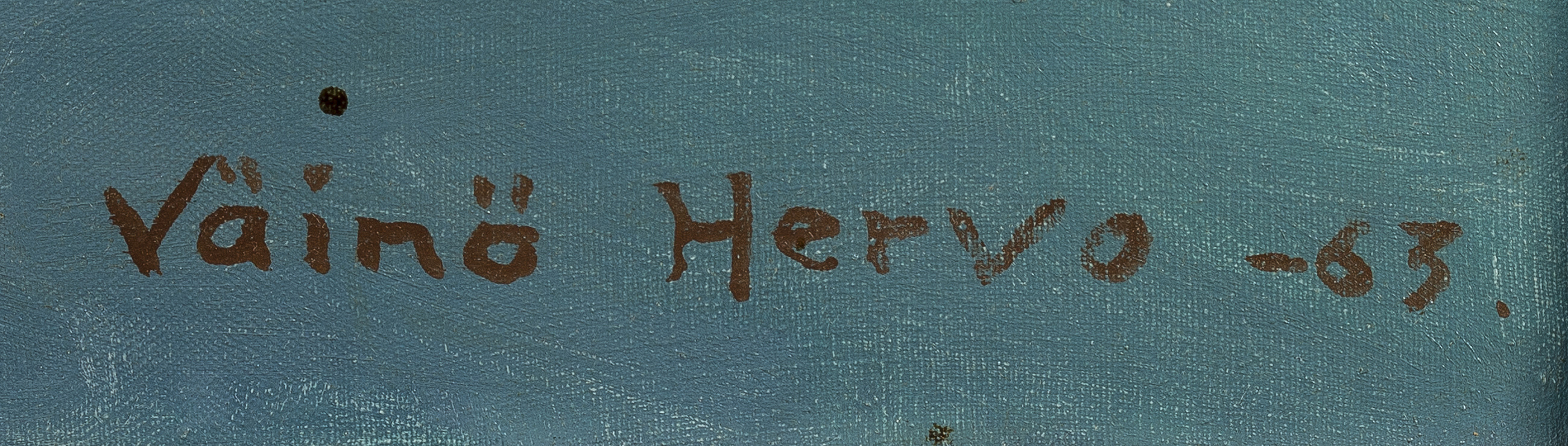 VÄINÖ HERVO, oil on canvas, signed and dated -63. - Bukowskis