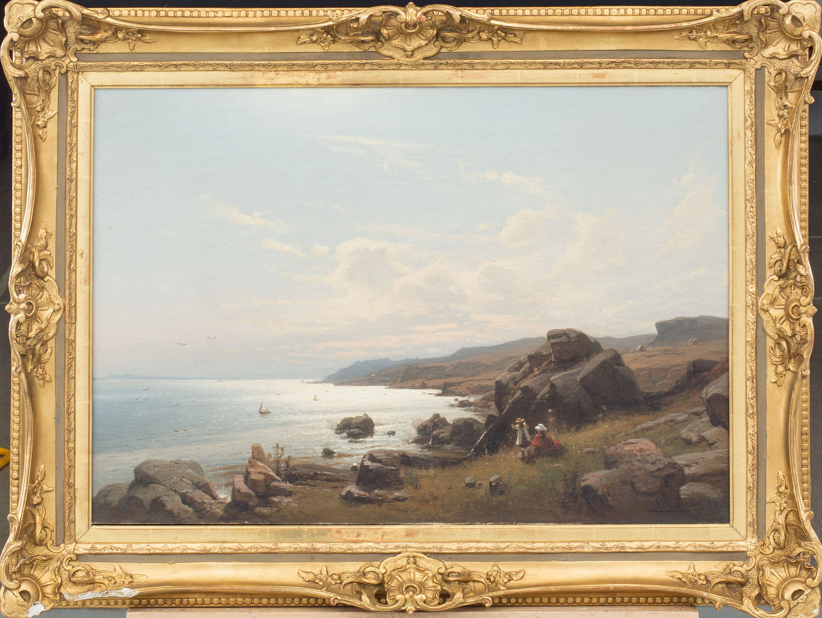 ALFRED BERG, olja på duk, signerad och daterad 84 (1884). - Bukowskis