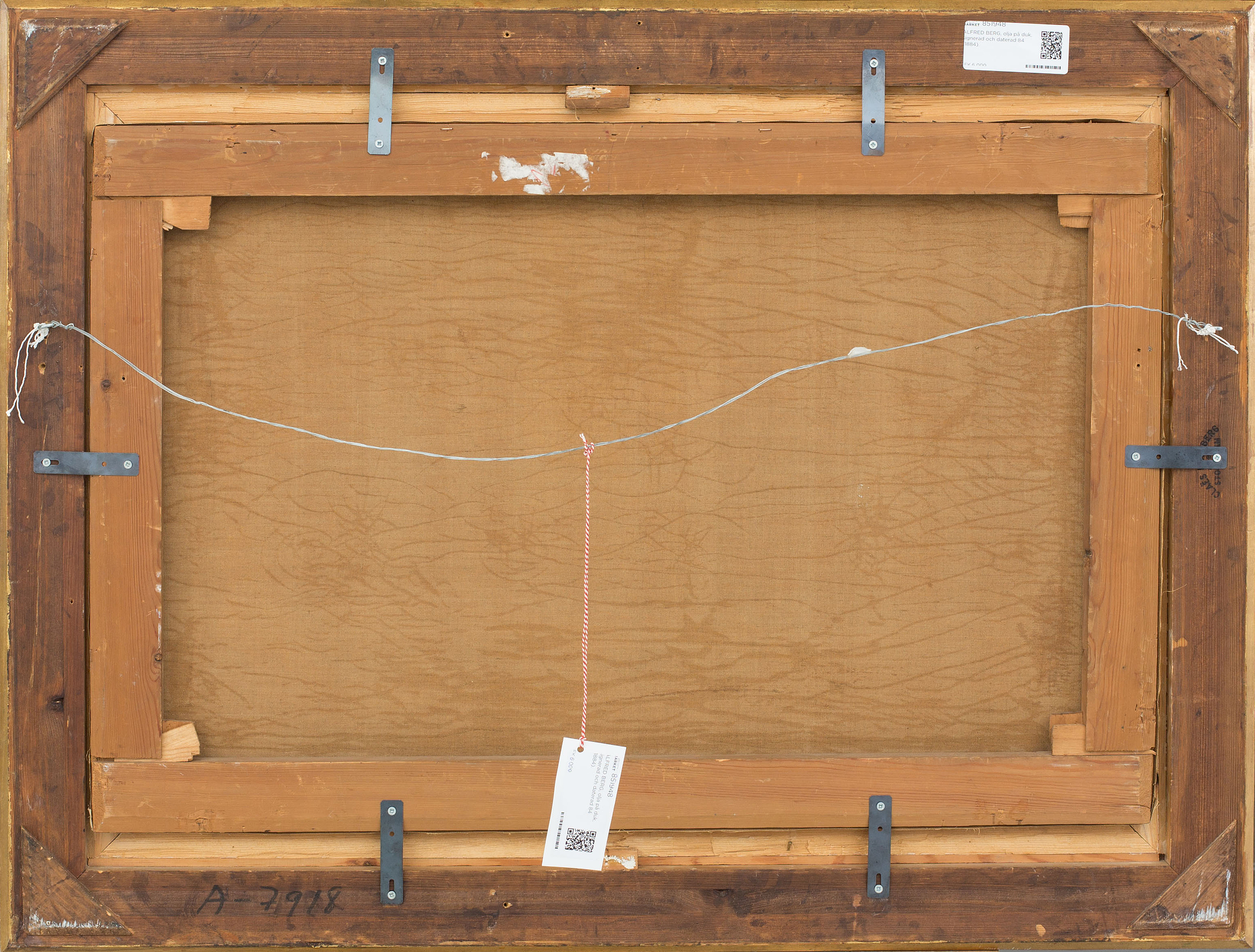 ALFRED BERG, olja på duk, signerad och daterad 84 (1884). - Bukowskis